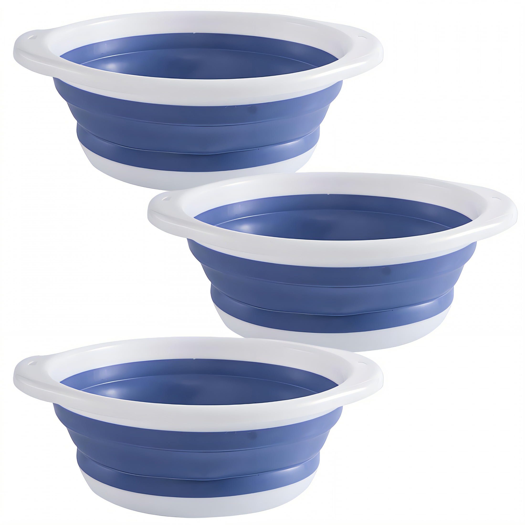 ACDANC 3Pcs Collapsible Dish Basin,Adjustable Height Wash Basin ...