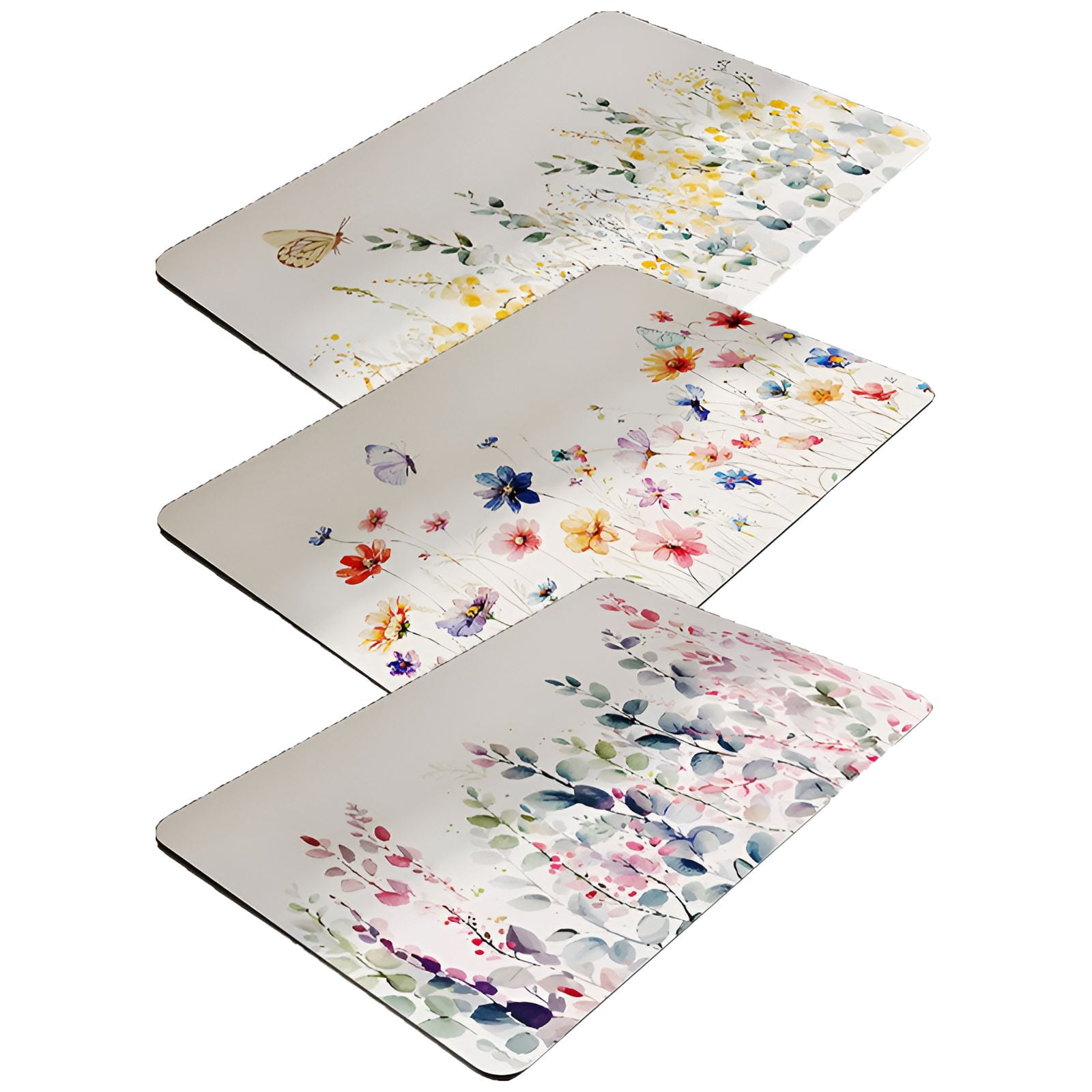 ACDANC 3Pcs Dish Drying Mat,Fits Snugly Drying Matt Kitchen Counter,No ...