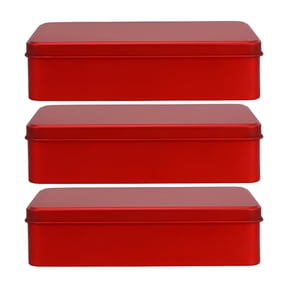 Metal Tin Containers with Lids for Storage