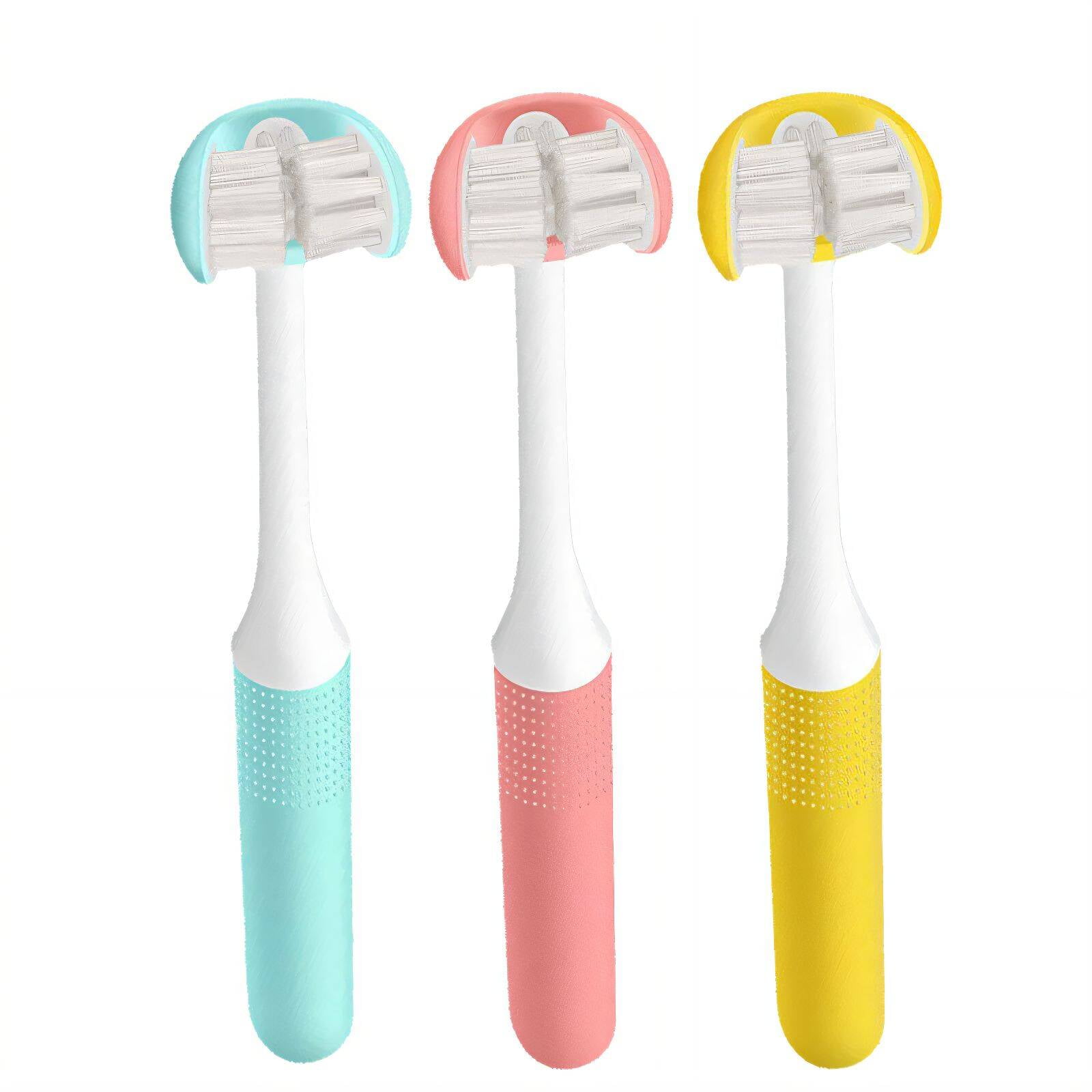 ACDANC 3Pcs Kids Toothbrushes,Ergonomic Design Kids Toothbrushes,Three ...
