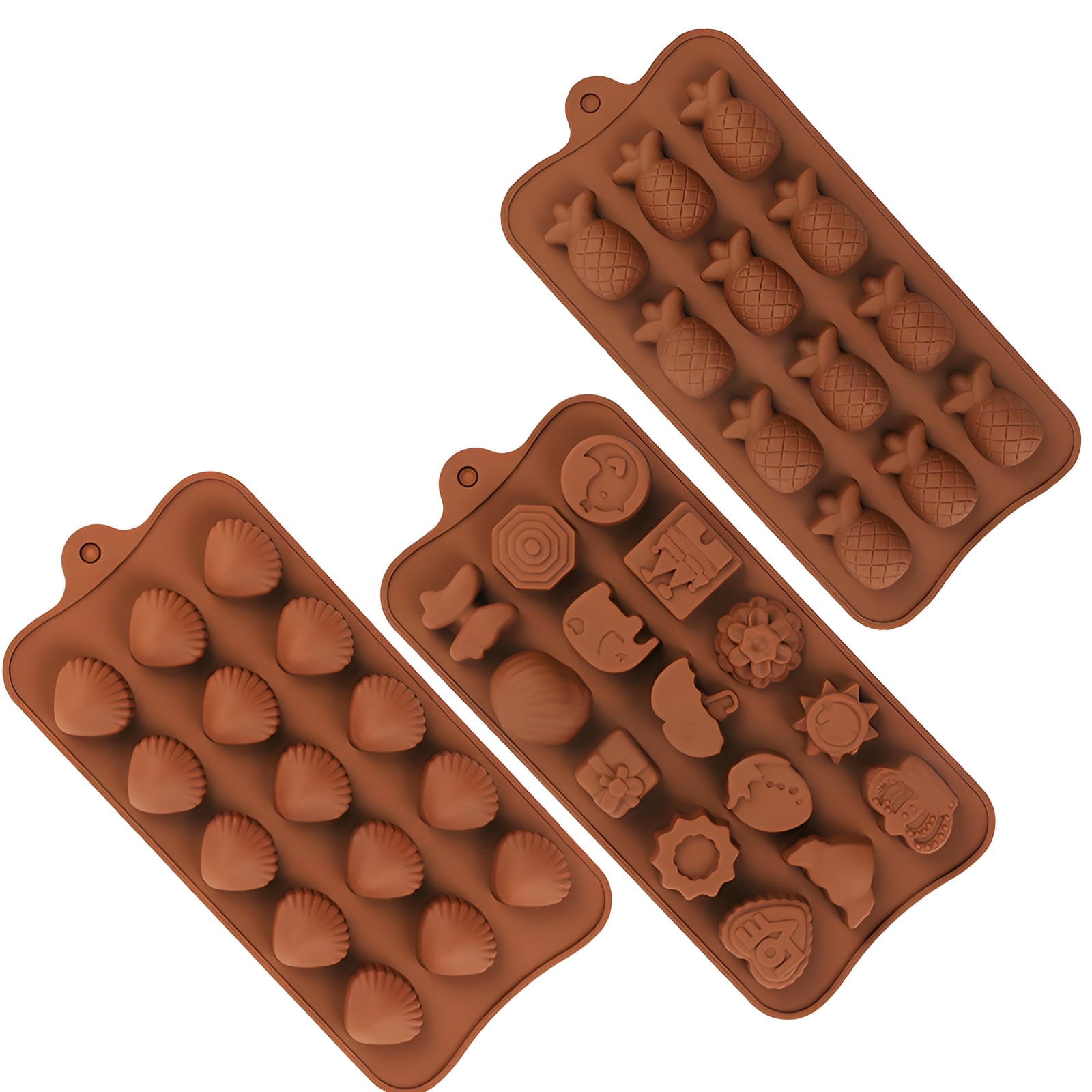 ACDANC 3Pcs Silicone Molds for Chocolate,Good Compressive Strength ...