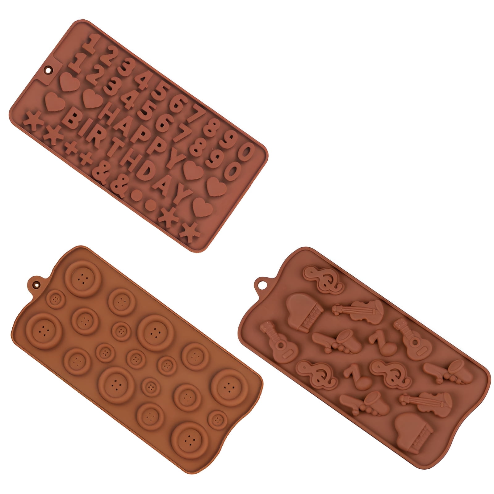ACDANC 3Pcs Silicone Molds for Food,Fun Design Cake Pop Molds,Attract ...