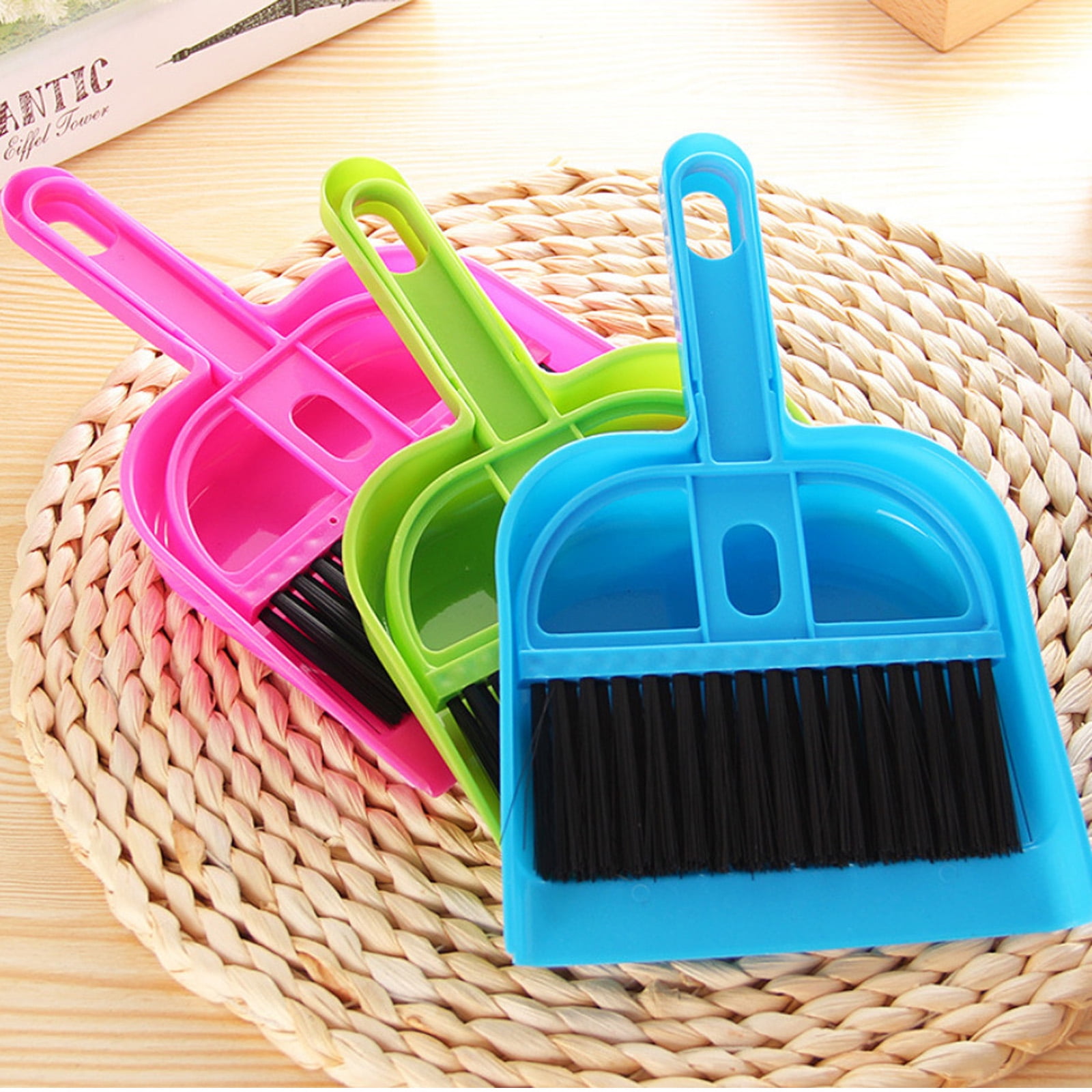 ACDANC 3Pcs Small Broom and Dustpan Set,Space-Saving Design Handy ...