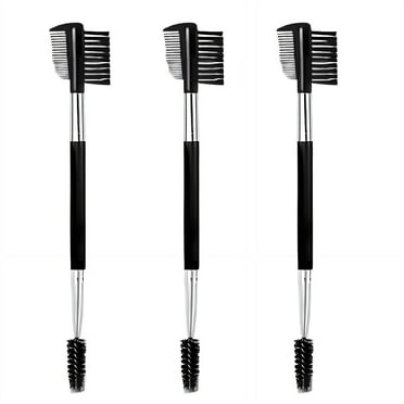 Portable Foldable Hair Brush With Mirror, Compact Travel Comb - Black ...