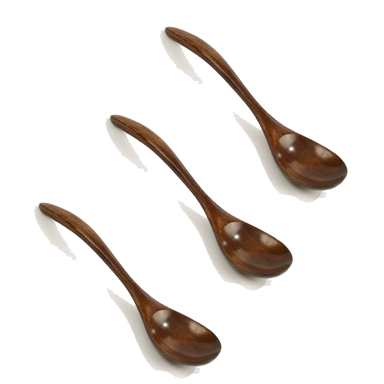 ACDANC 3Pcs Wooden Spoons Ergonomic Handle Wooden Spoons for Cooking ...