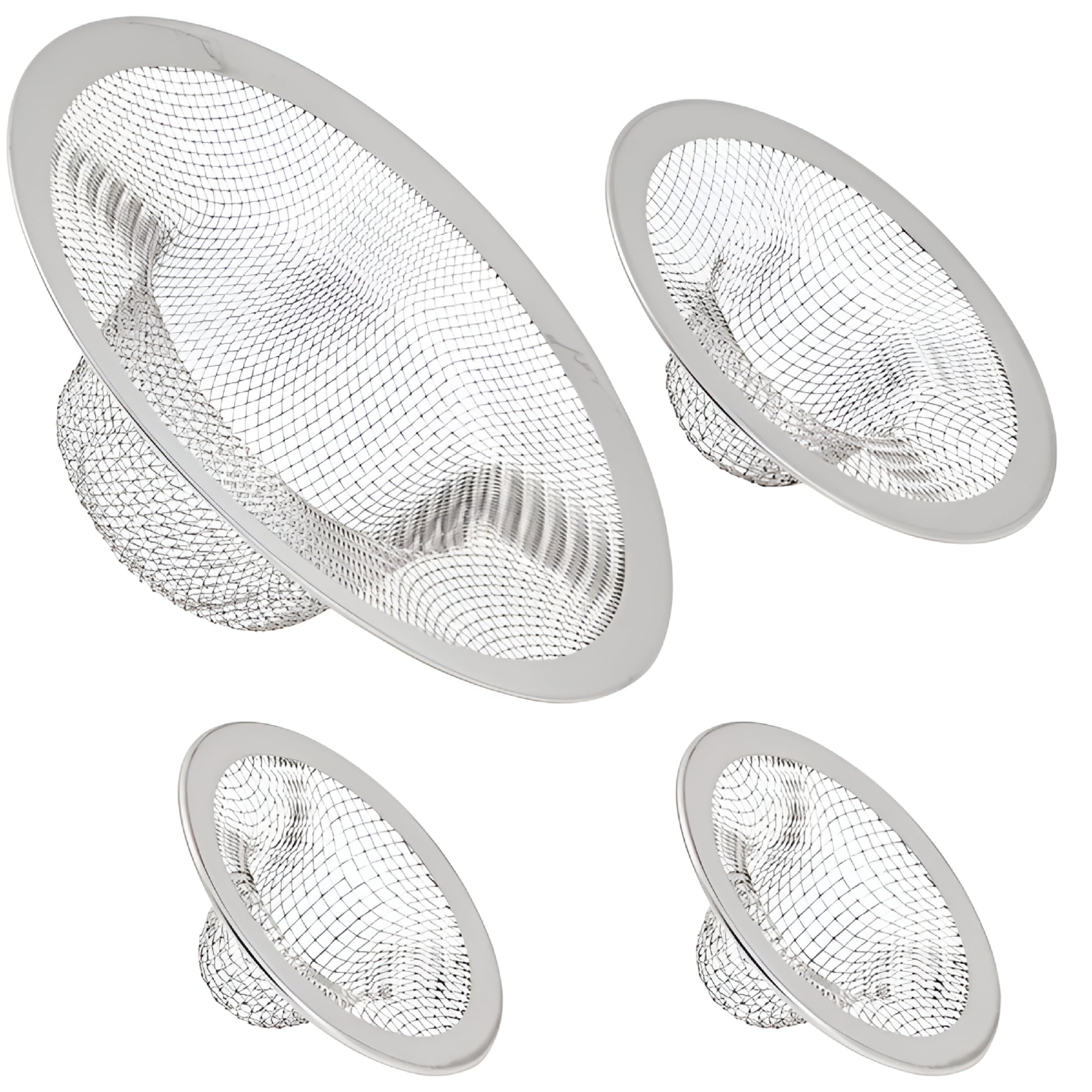 ACDANC 4-Pack Mesh Sink Strainer for Kitchen,Stainless Steel Drain ...