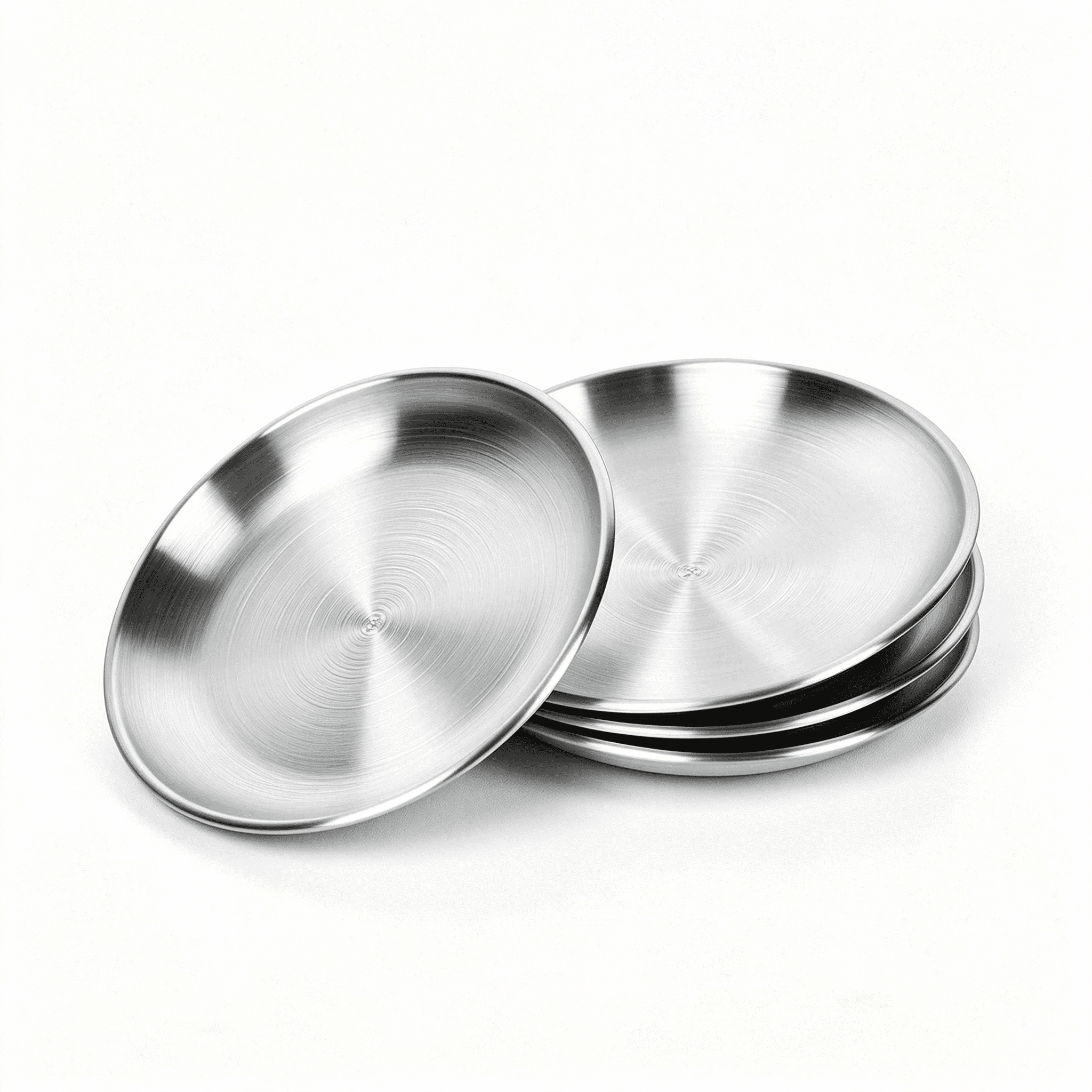 ACDANC 4-Pack Stainless Steel Cat Food Bowls,Shallow Whisker-Friendly ...