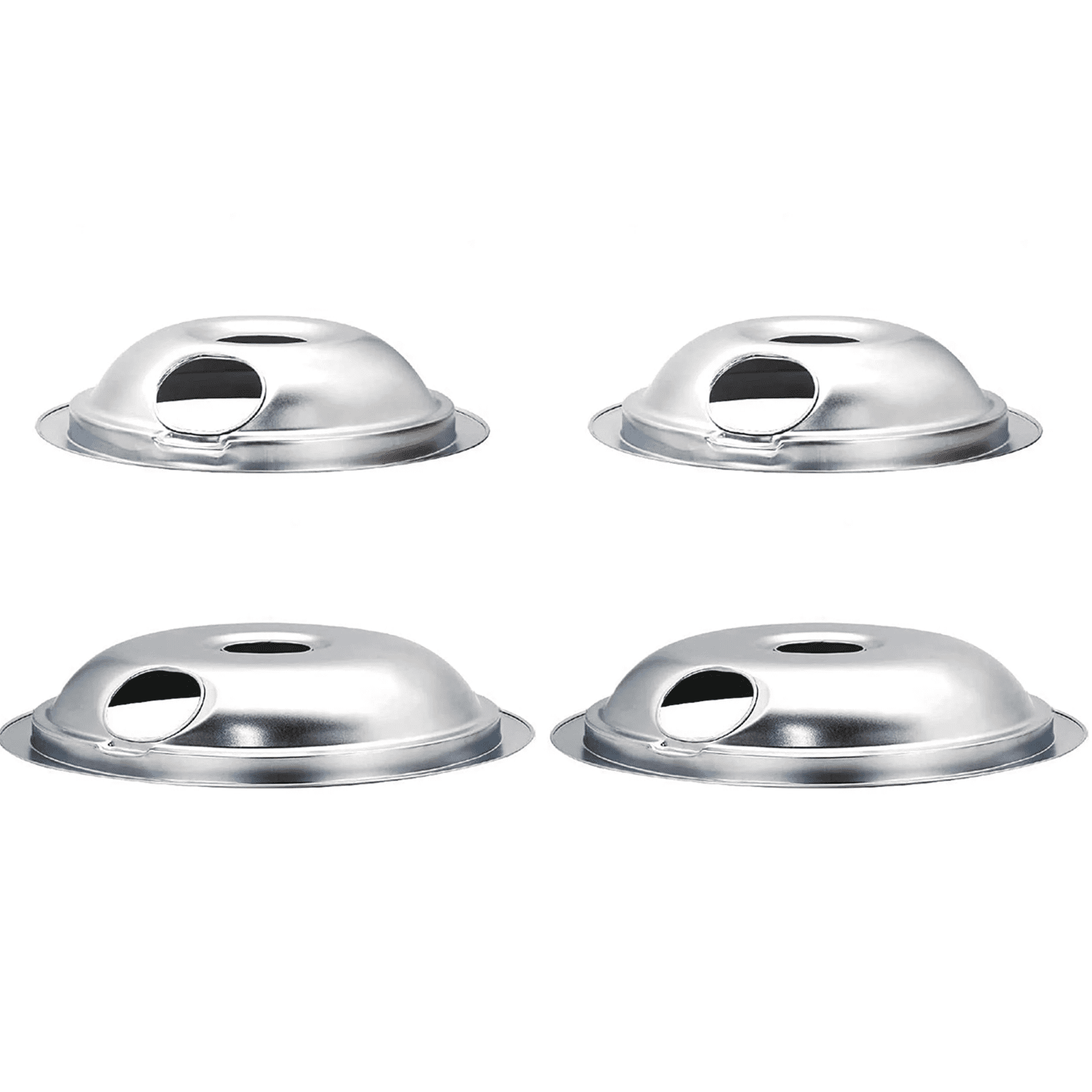 ACDANC 4 Pcs Drip Pans for Electric Stove,Chrome-Plated Steel Heavy ...