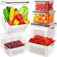 ACDANC 4 Pcs Fruit Storage Containers for Fridge,Produce Containers for ...