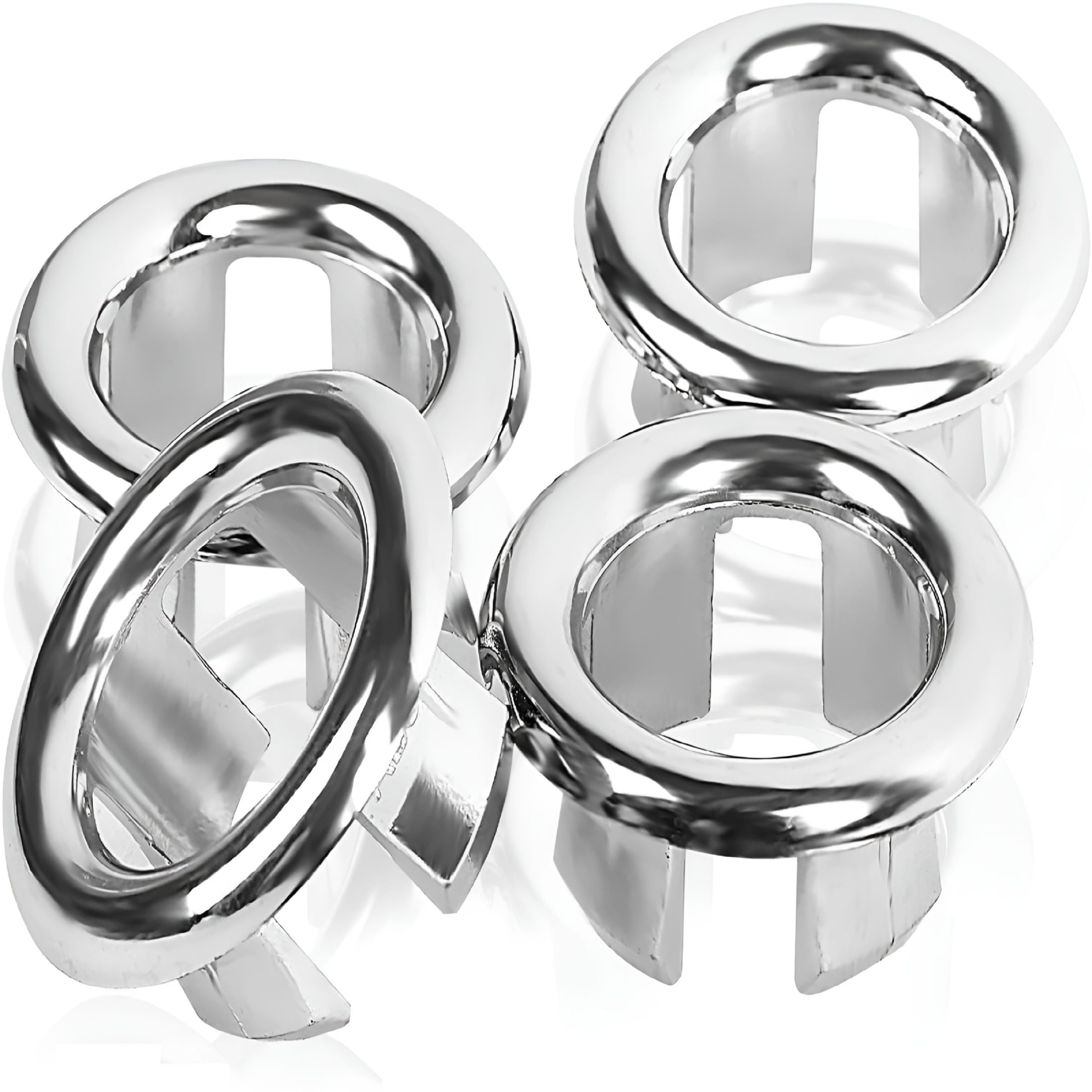ACDANC 4 Pcs Sink Overflow Ring,Hole Round Overflow Cover,Basin Trim ...