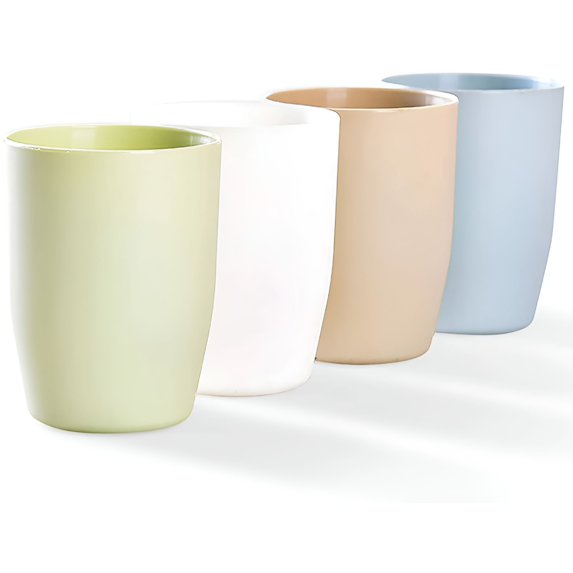 ACDANC 4-Piece Set of Plastic Cups,Multi-Functional for Bathroom Water ...