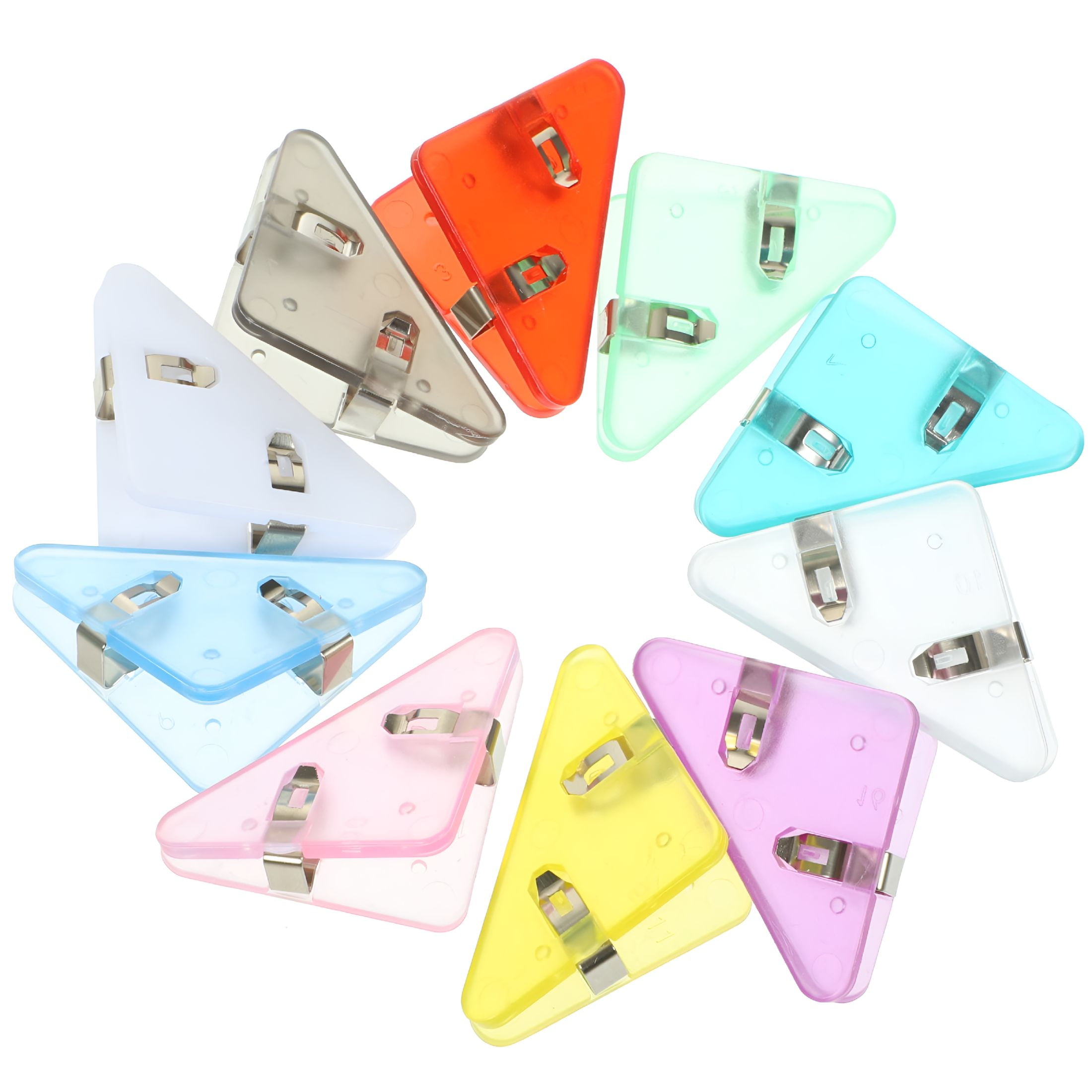 ACDANC 40 Pcs Transparent Triangle Clip Corner File Test Paper Slip-on ...