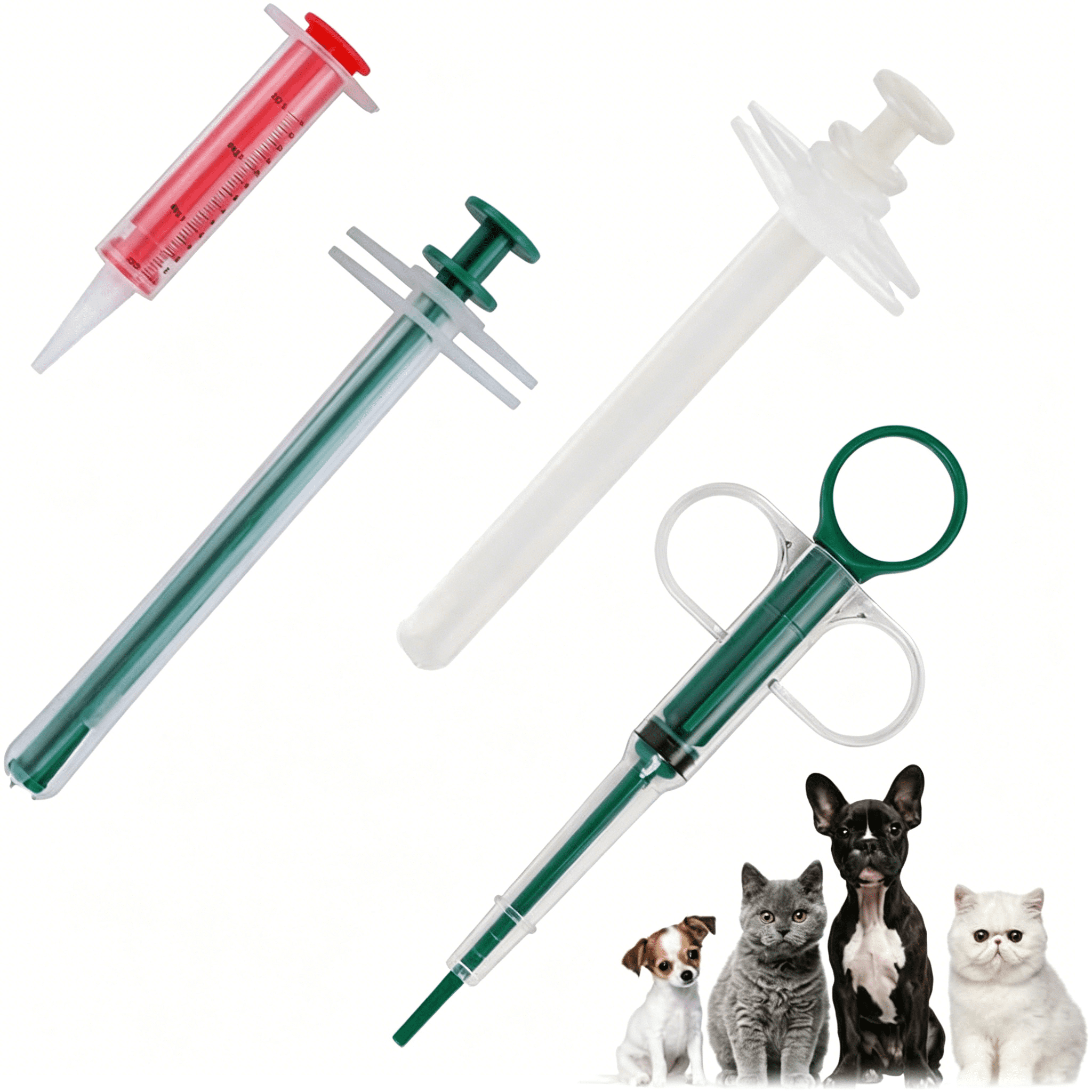 ACDANC 4Pcs Cat Pill Shooter Plunger Popper for Small Pet Cat Dog Soft ...