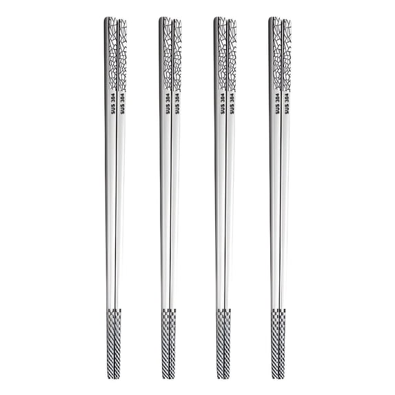 ACDANC 4Pcs Chopsticks,304 Stainless Steel Chopsticks,Seamless Design ...