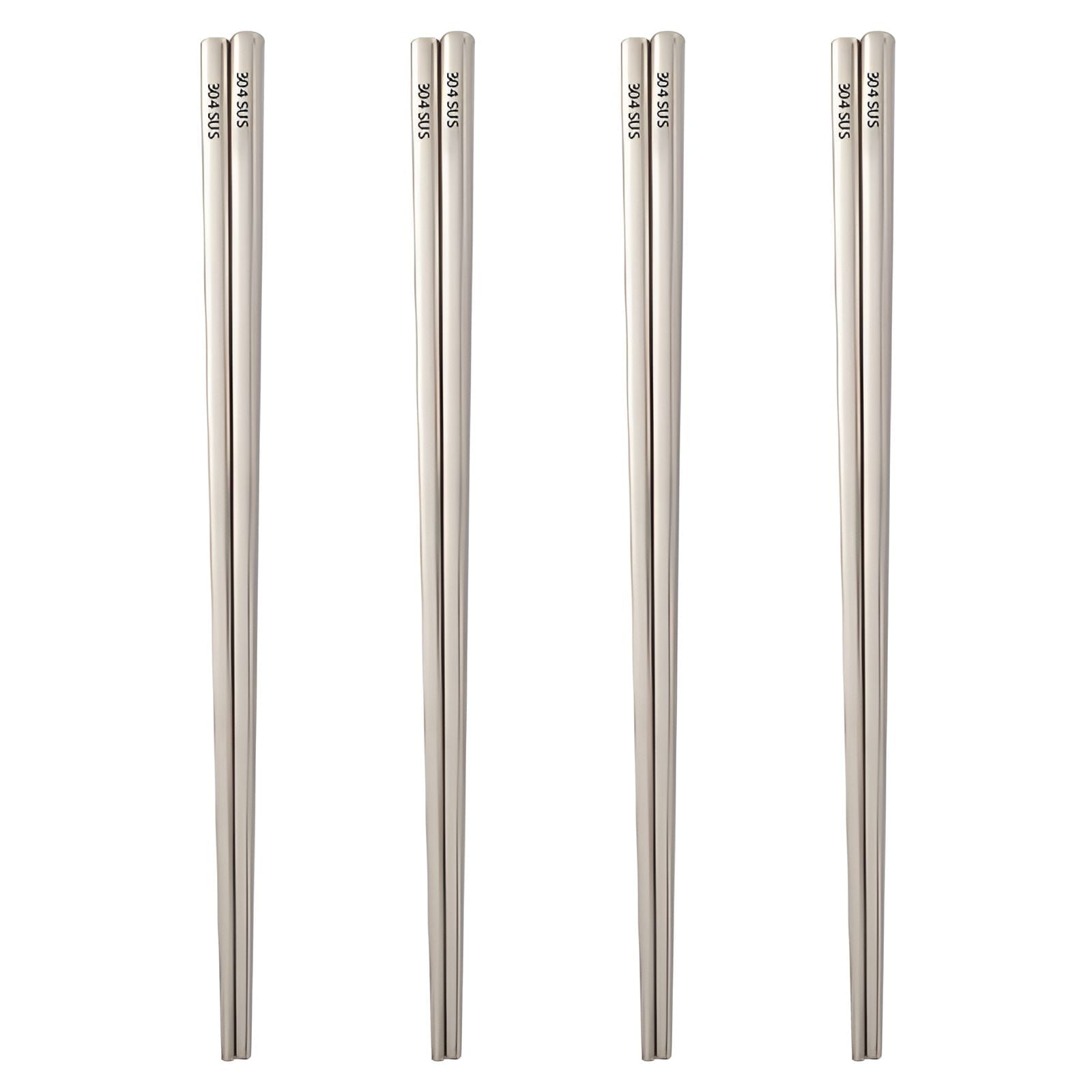 ACDANC 4Pcs Chopsticks,One-Piece Build Chopsticks,One-Piece Build Metal ...