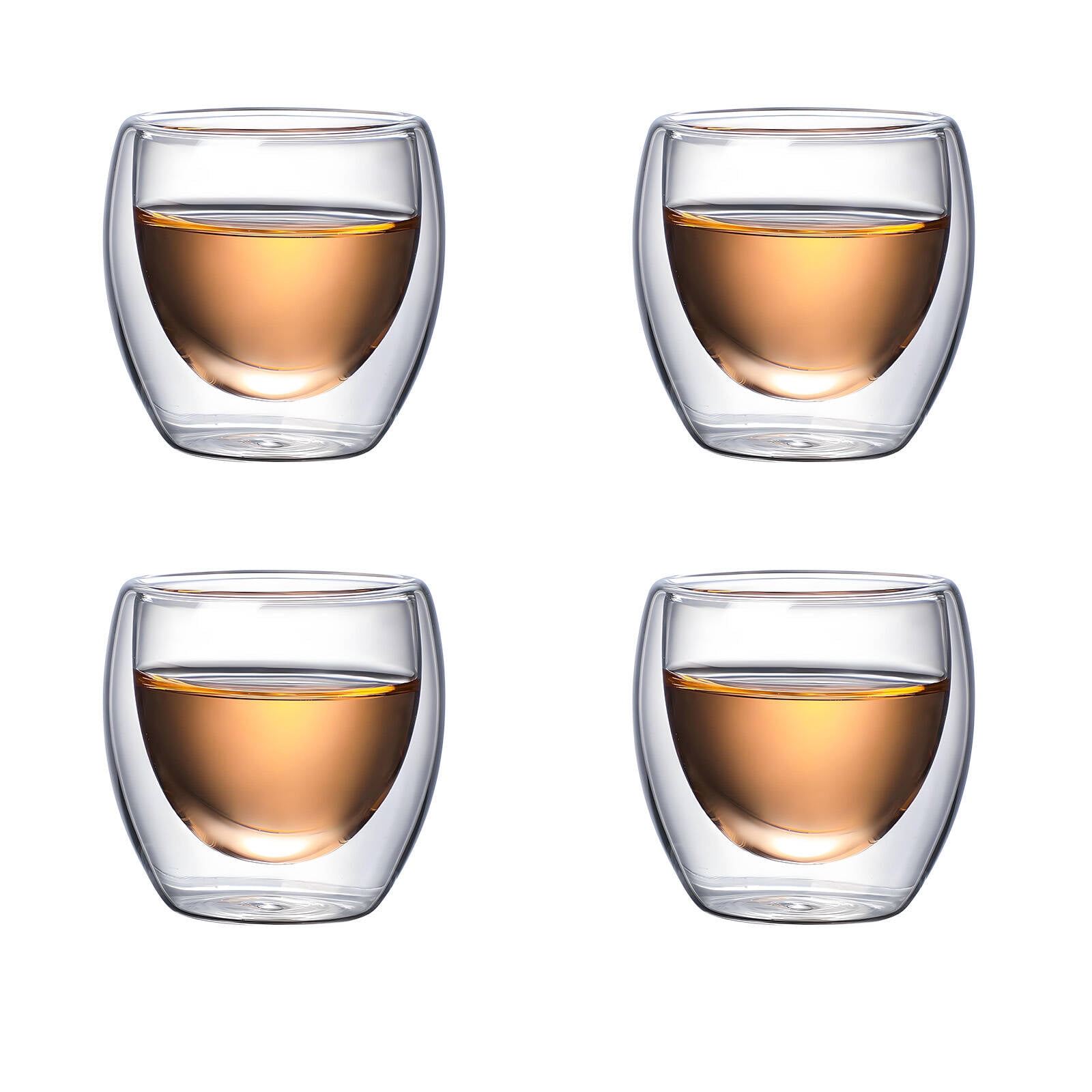 ACDANC 4Pcs Espresso Cups,Thick Double Espresso Shot Glass,Heat ...