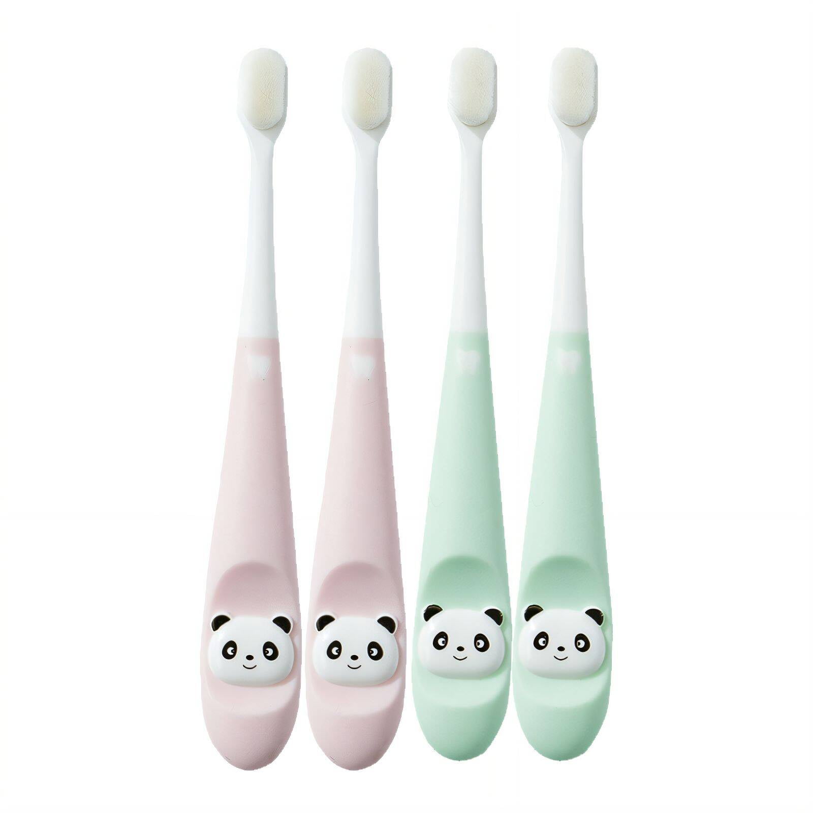 ACDANC 4Pcs Kid Toothbrush,Round and Compact Appearance Kid Toothbrush ...