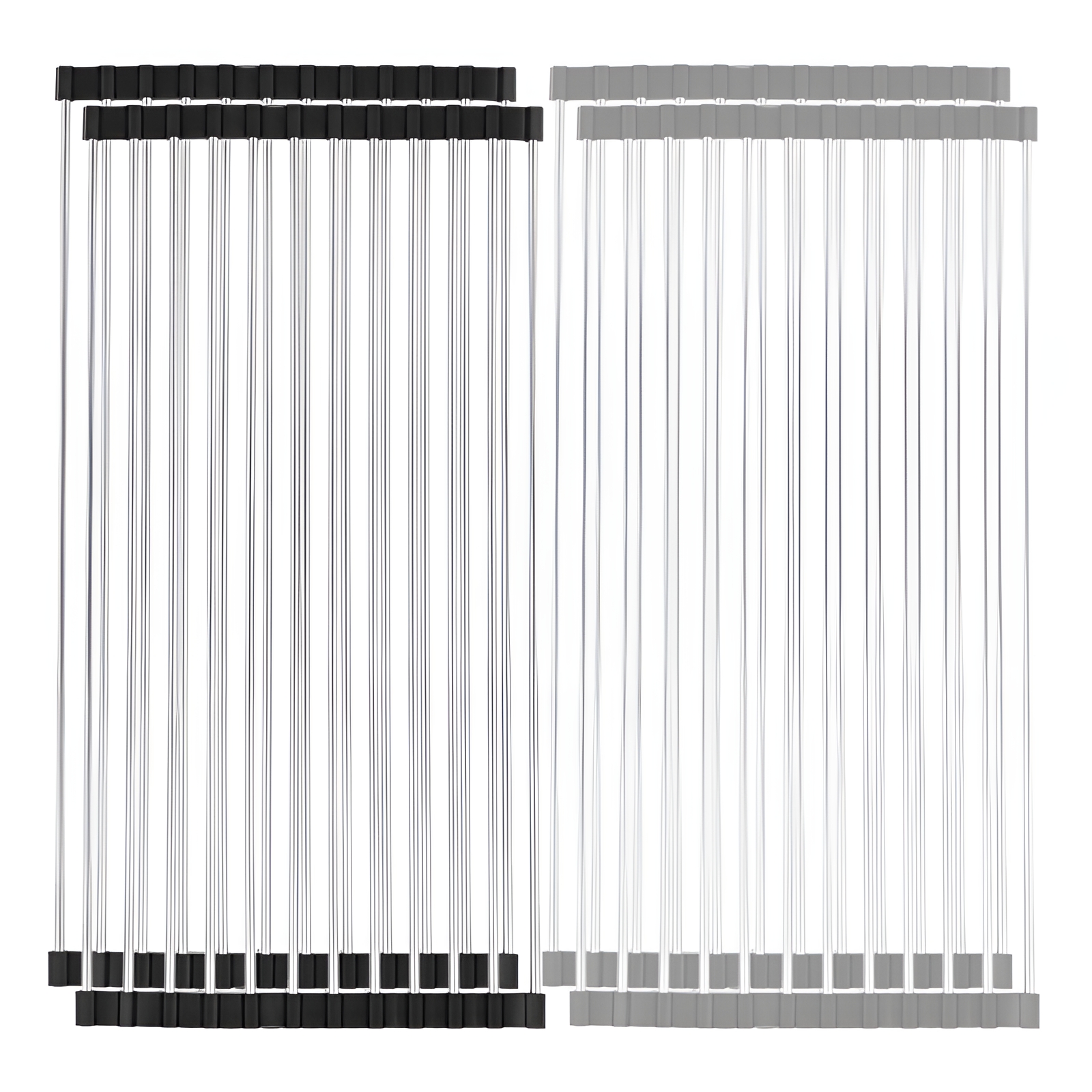 ACDANC 4Pcs Roll Up Dish Drying Rack,High Load Support Over the Sink ...