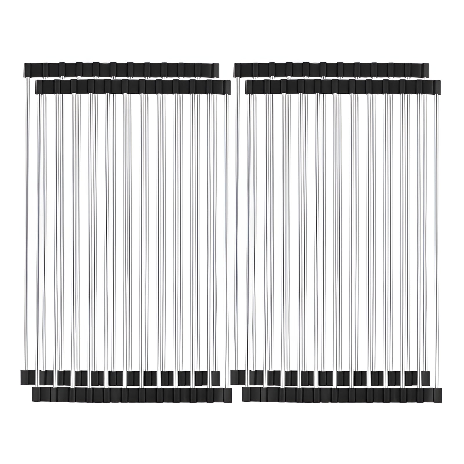 ACDANC 4Pcs Roll Up Dish Drying Rack,Precision Cutting Over the Sink ...