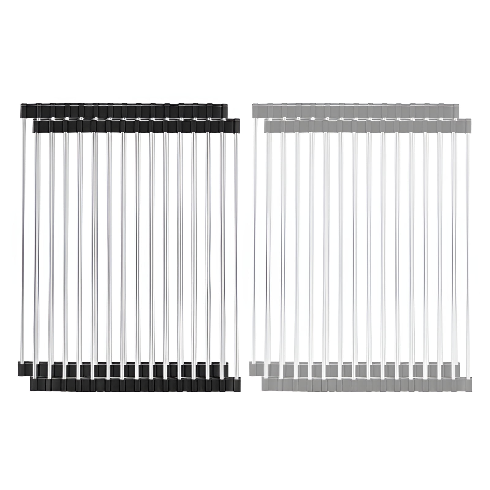 ACDANC 4Pcs Roll Up Dish Drying Rack,Compact Design Over the Sink Dish ...