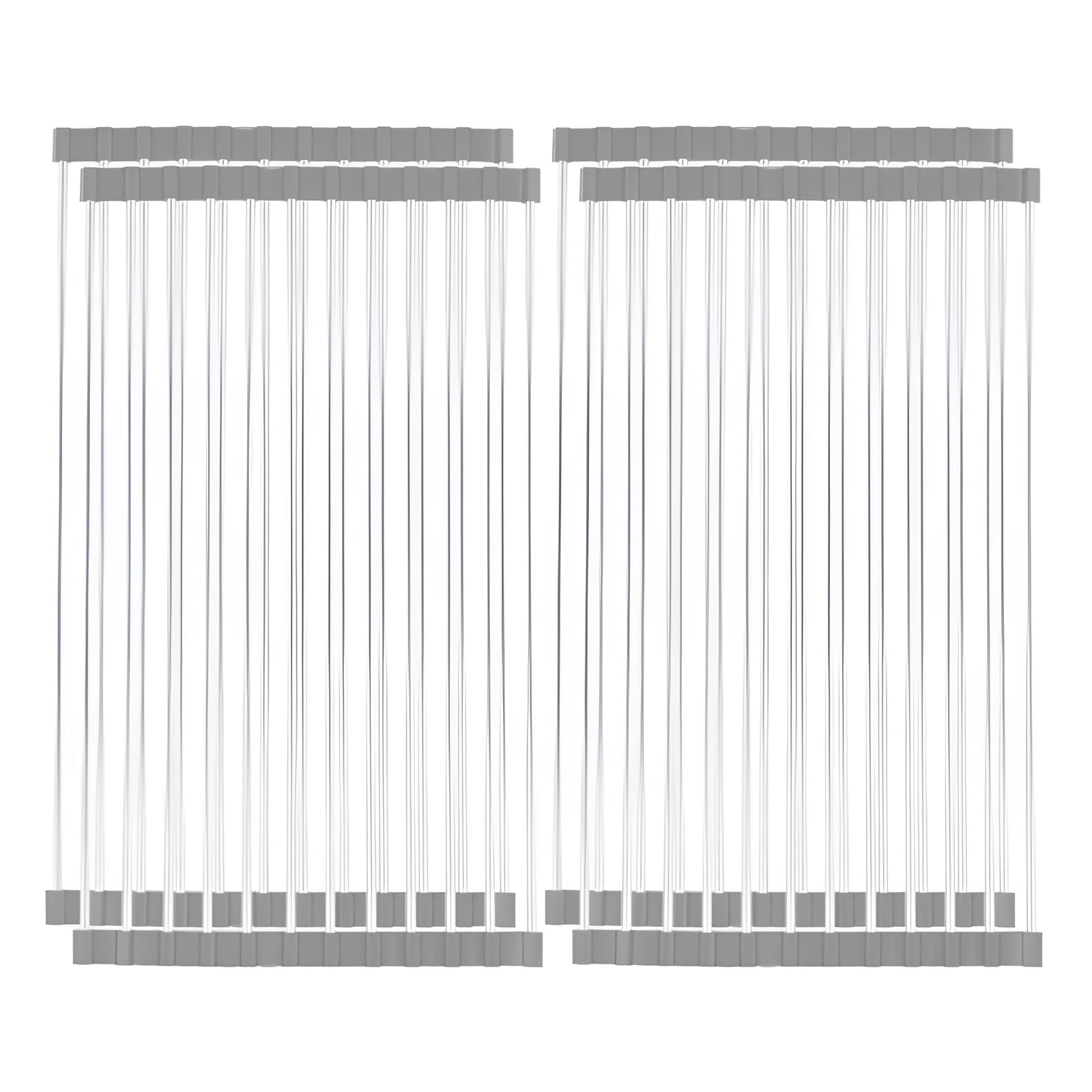 ACDANC 4Pcs Roll Up Dish Drying Rack,Compact Storage Over the Sink Dish ...