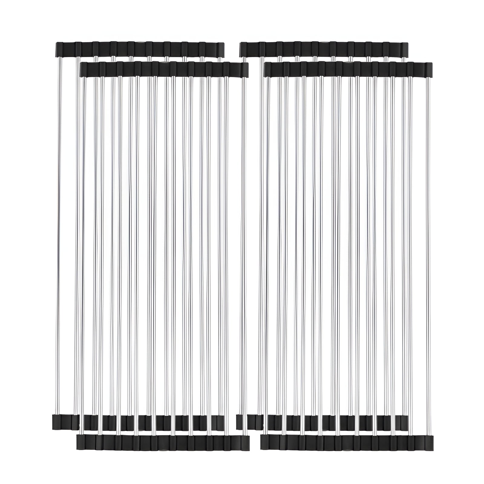 ACDANC 4Pcs Roll Up Dish Drying Rack,High Stability Over the Sink Dish ...
