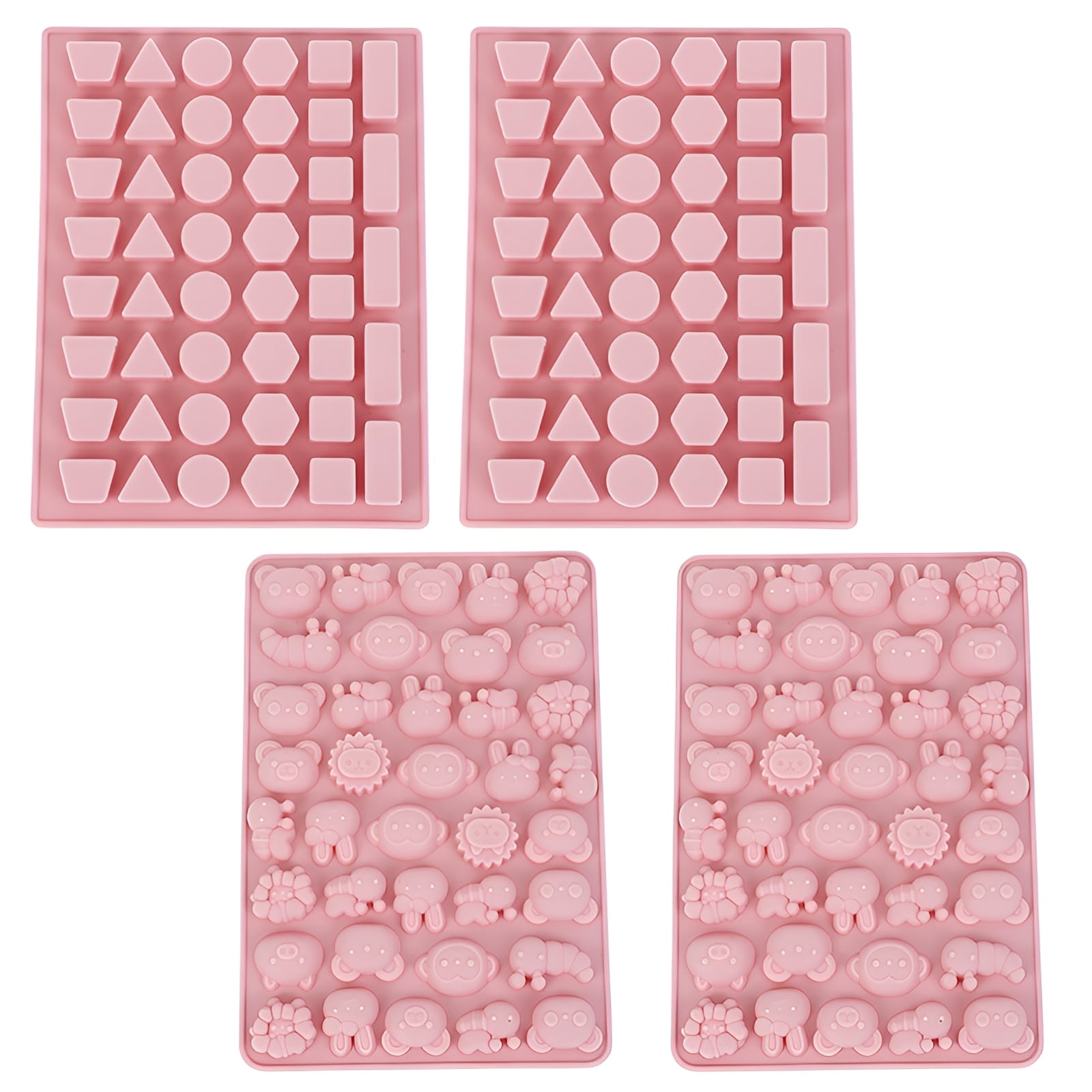 ACDANC 4Pcs Silicone Molds for Baking,Fun Animal Shapes Chocolate Molds ...