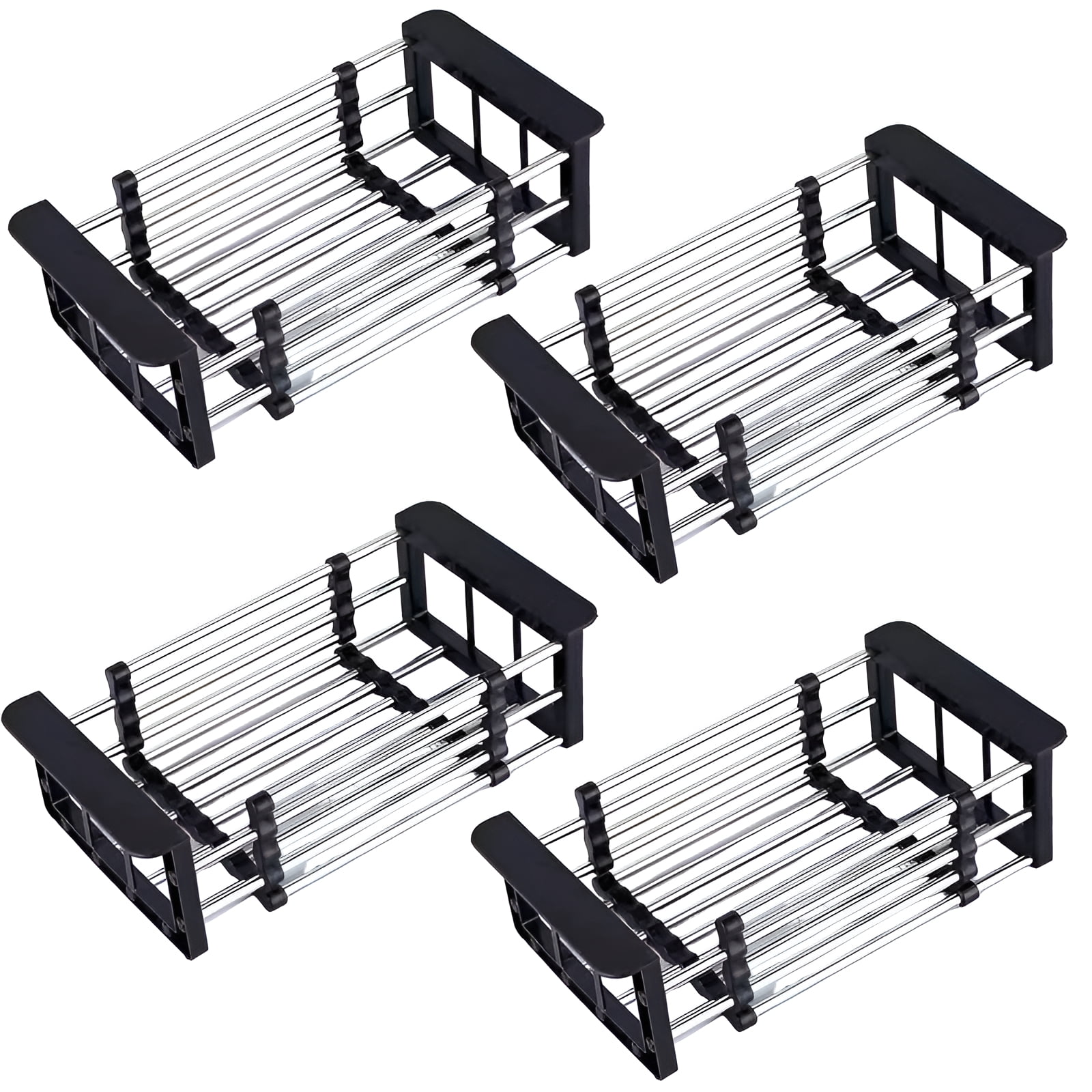 ACDANC 4Pcs Small Dish Drying Rack,Waterproof Design Dish Drying Rack ...