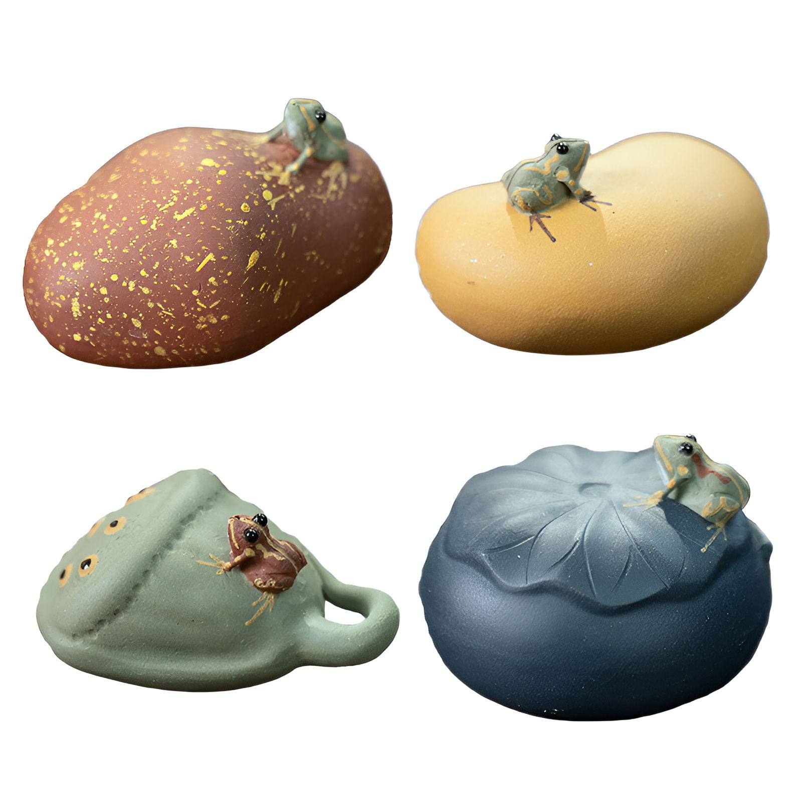 ACDANC 4Pcs Tea Pet,Enhances Tea Experience Ceramic Tea Pet,Apply to ...