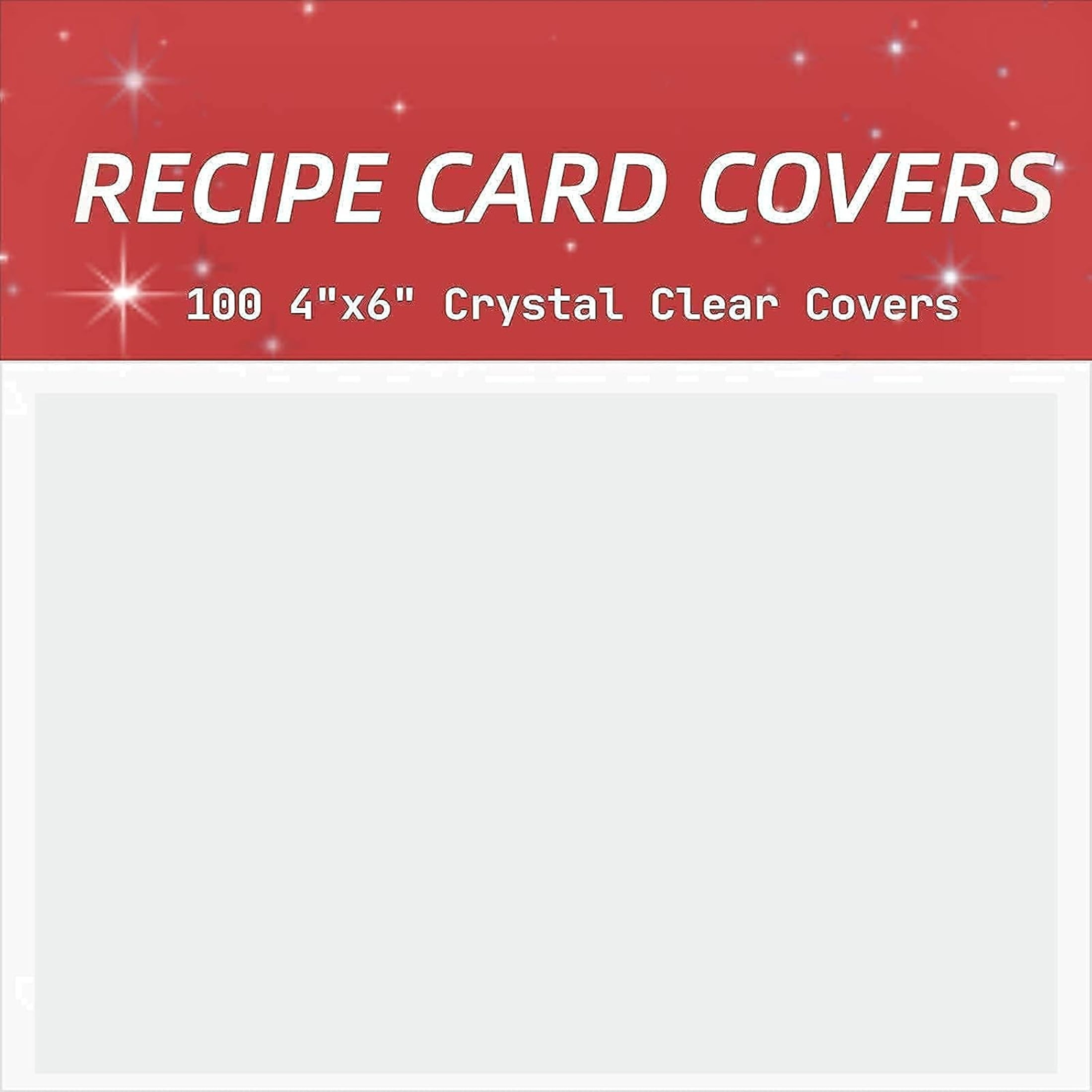 ACDANC 4X6 Recipe Card Protectors,Recipe Card Sleeves,100 Count,Recipe ...
