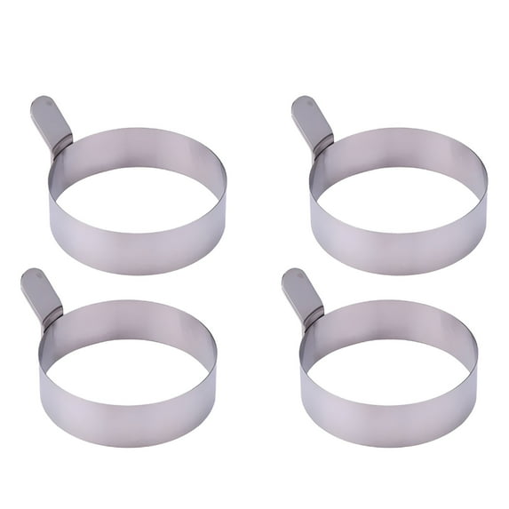 ACDANC 4pcs Stainless Steel Round Egg Rings Cooking Mold Nonstick Heat ...