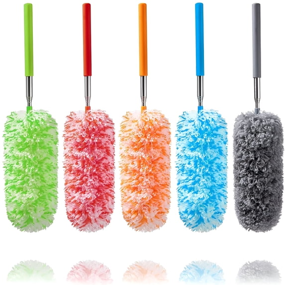 ACDANC 5 Packs Microfiber Feather Duster, Microfiber Hand Washable ...