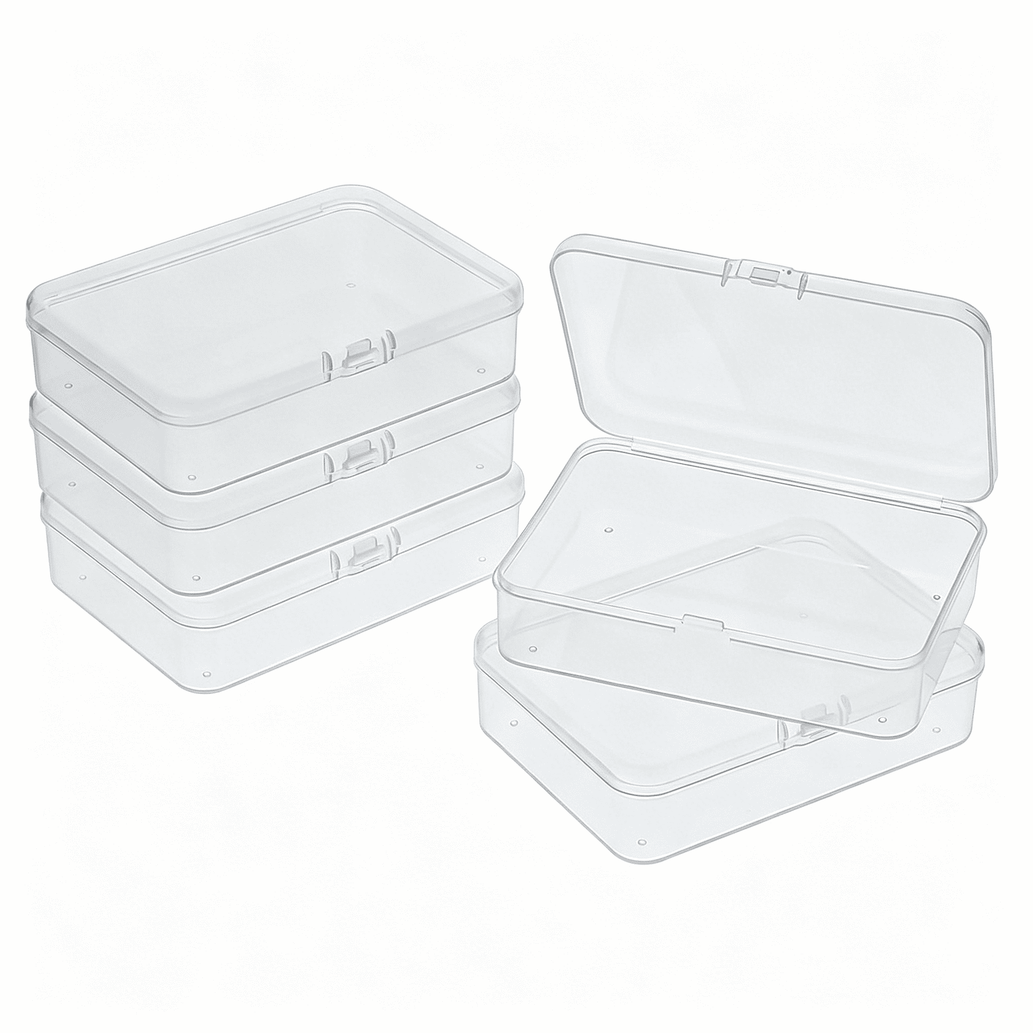 ACDANC 5 Pcs Mini Plastic Storage Containers Box with Lid,Small Storage ...
