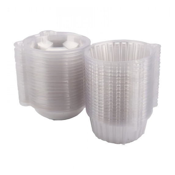 ACDANC 50 Pack Individual Cupcake Containers,Stackable Cupcake Boxes ...