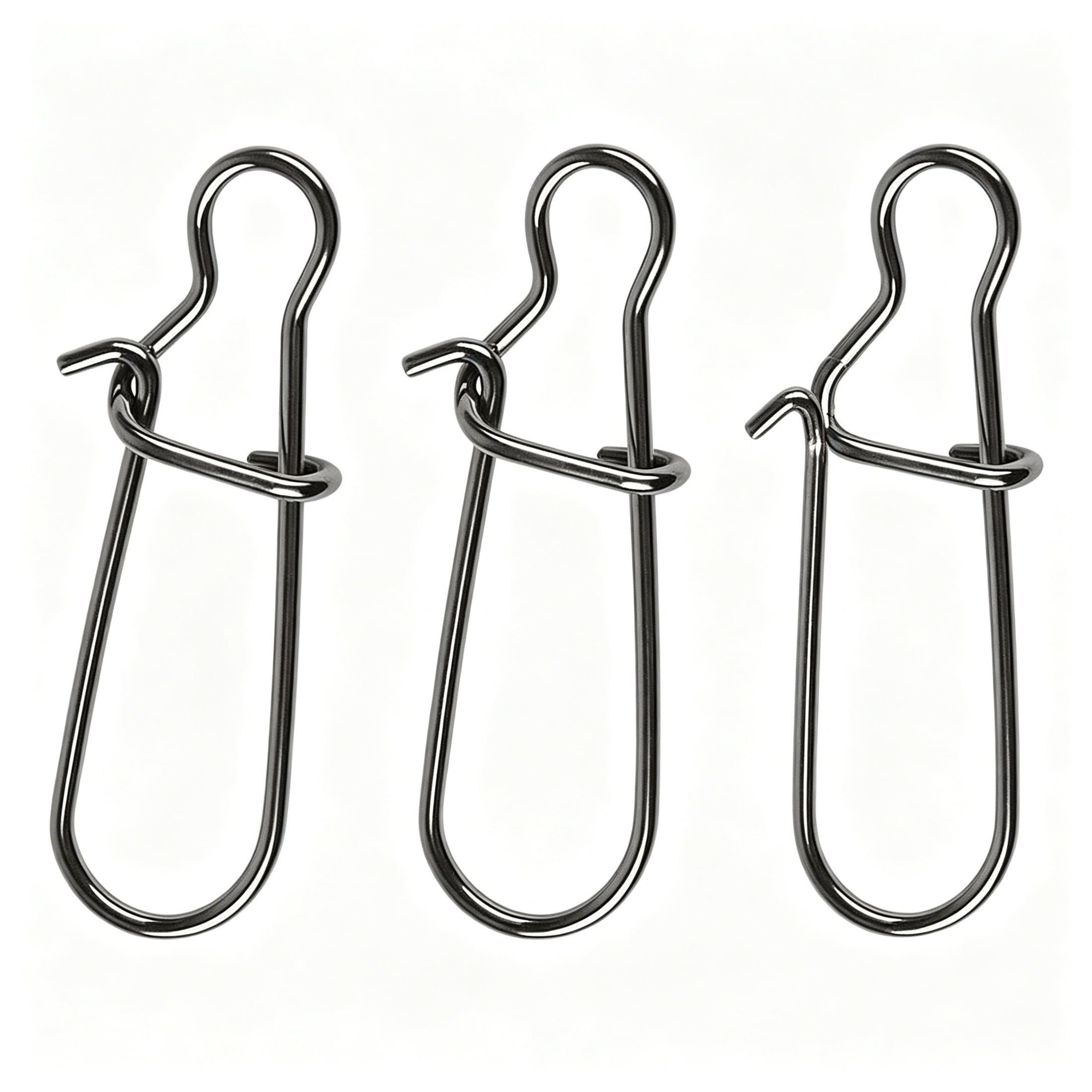 ACDANC 50 Pack double Lock Snaps Size #0-#8 Black Snap Swivel Slid ...