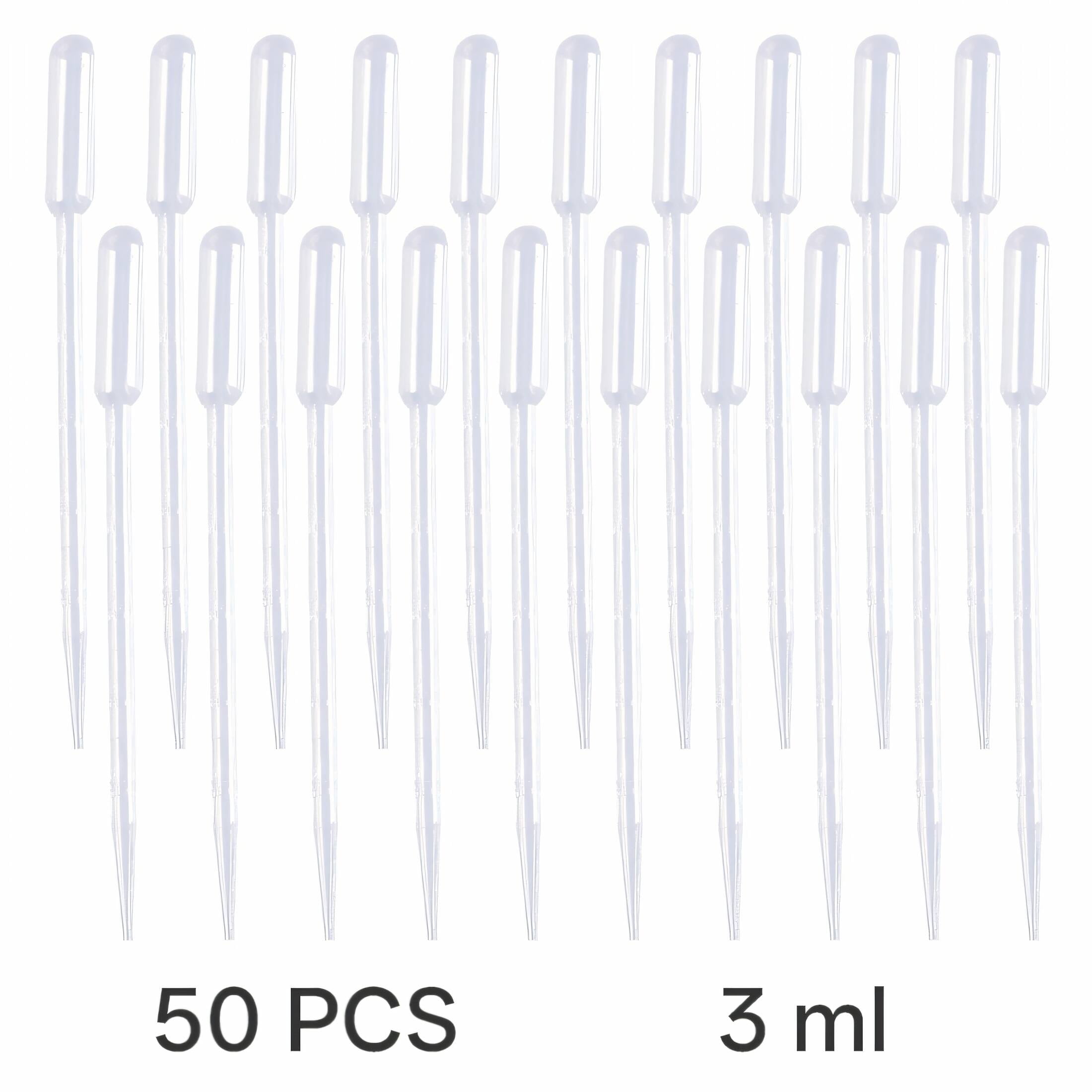 ACDANC 50Pcs Pipettes,Disposable 3ml Graduated Plastic Pipettes ...