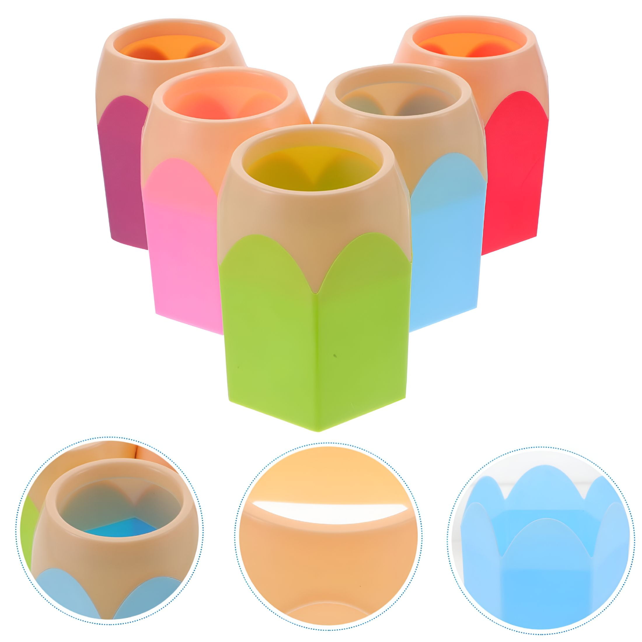 ACDANC 5Pcs Crayon Organizers Holders,Student Pencil Holder Dispenser ...