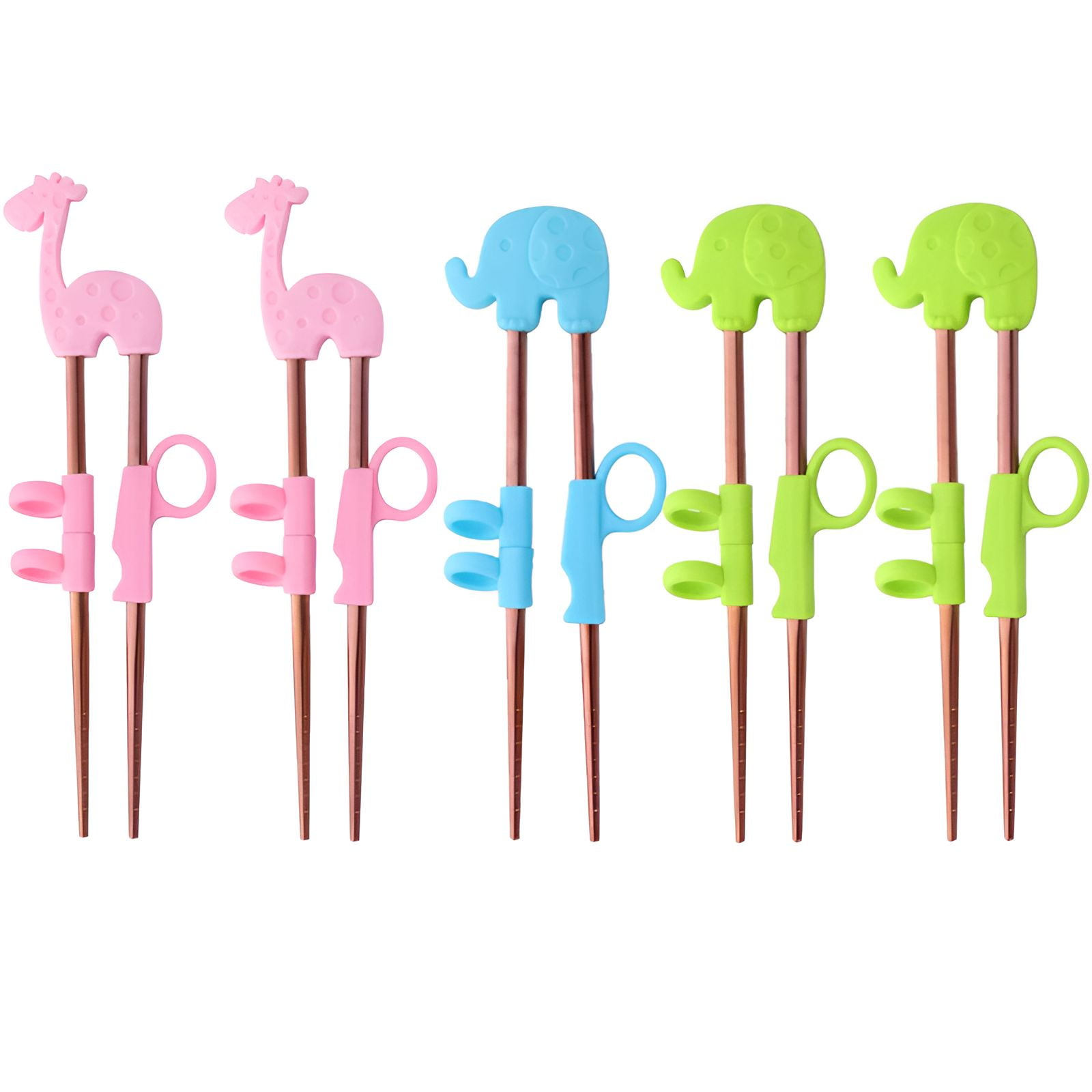 ACDANC 5Pcs Kids Chopsticks,Smooth Transition Process Kids Chopsticks ...