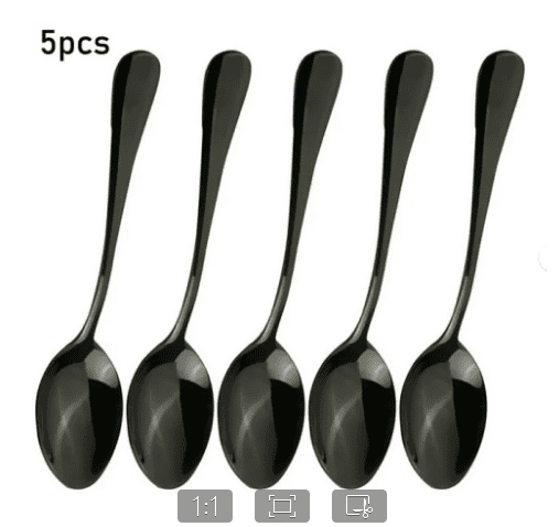 ACDANC 5Pcs Tea Spoons High-Gloss Polishing Small Spoons Smooth Grip ...