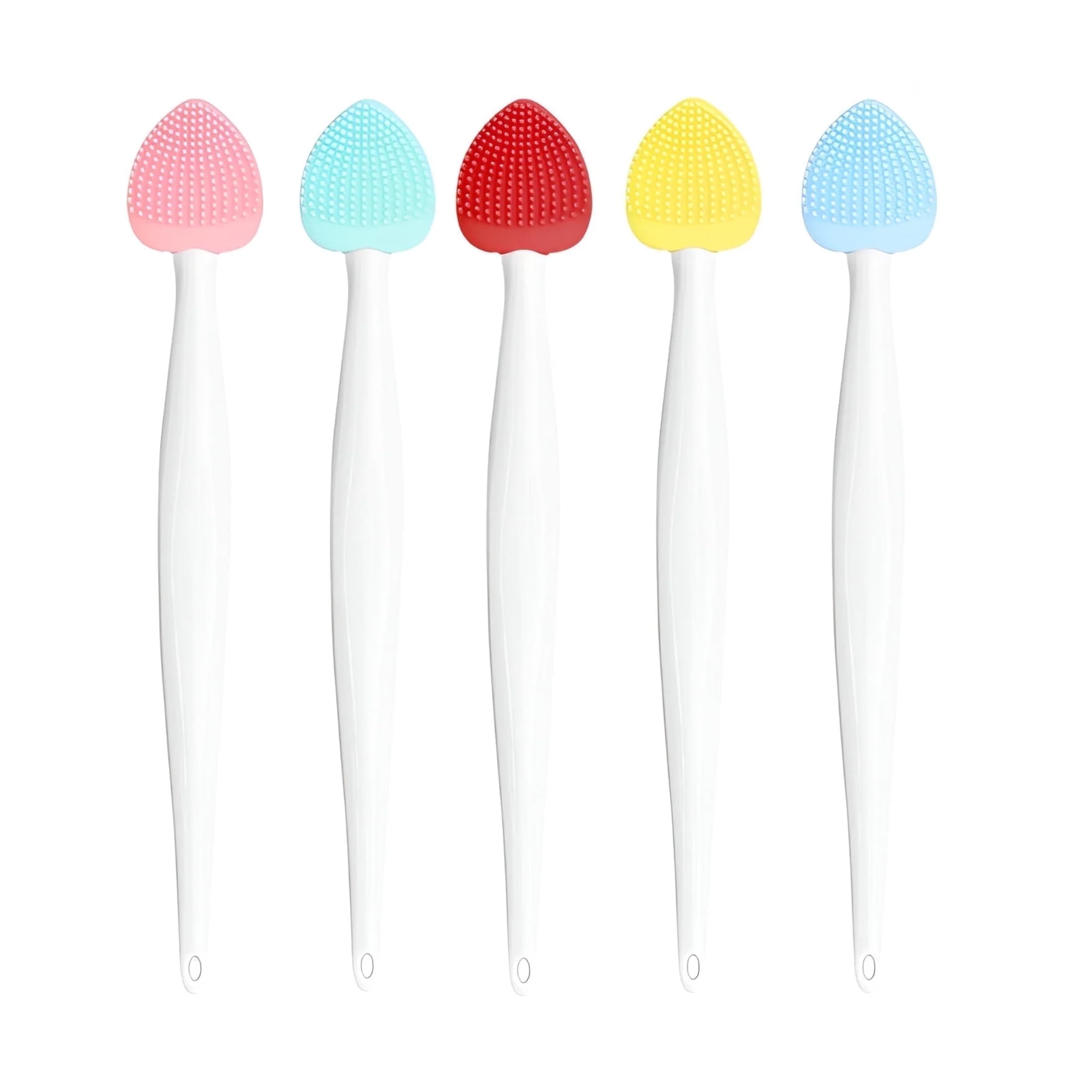 ACDANC 5pcs Face Scrubber, Dual-Function Brush Head Silicone Face ...