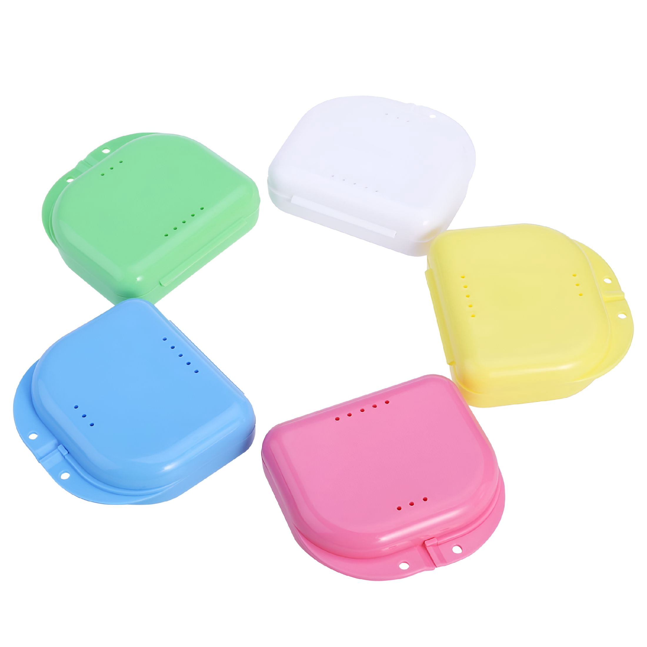 ACDANC 5pcs Retainer Case With Vent Holes and Hinged Lid Snaps Mouth ...