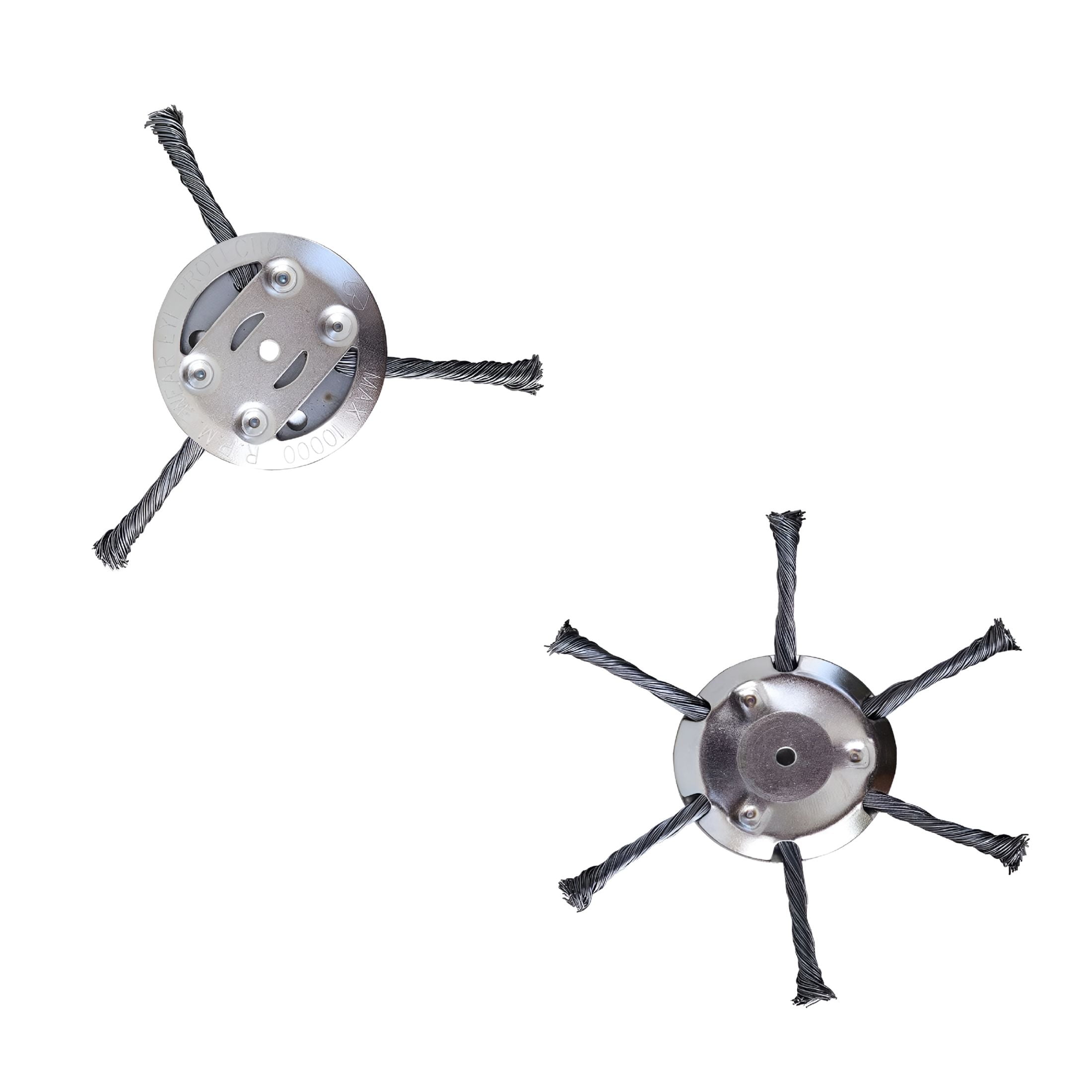 ACDANC 6 Inch Unbreakable Wired Trimmer Blade,Wire Wheel for Weed ...