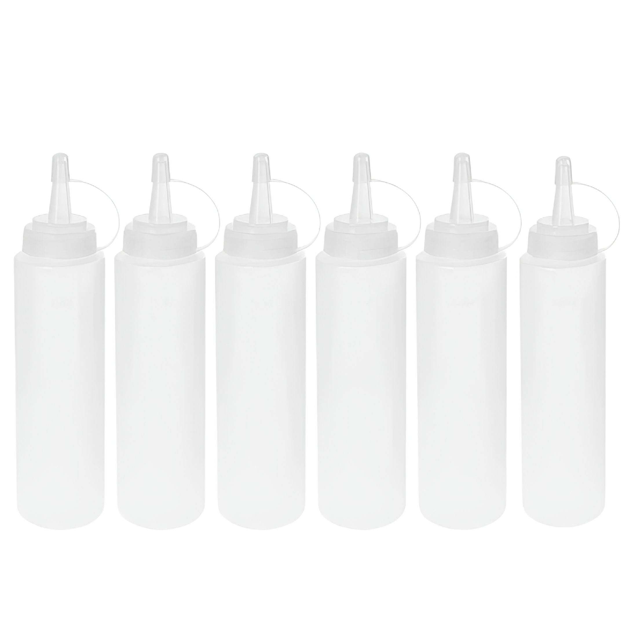 ACDANC 6 Pack 8 Oz Plastic Squeeze Squirt Condiment Bottles with Twist ...
