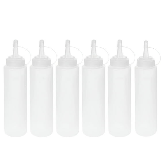 ACDANC 6 Pack 8 Oz Plastic Squeeze Squirt Condiment Bottles with Twist ...