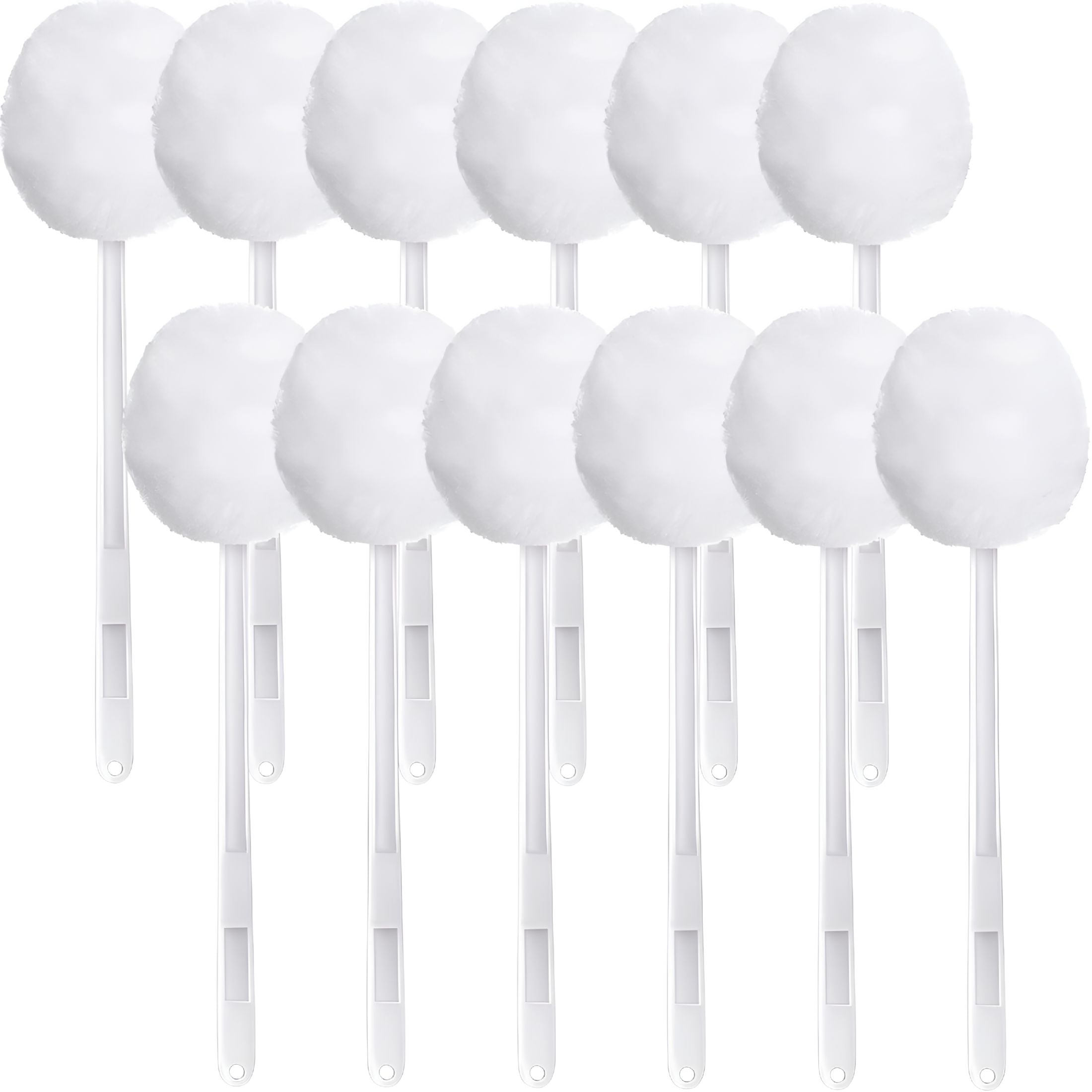 ACDANC 6 Pack Toilet Bowl Brush with Long Plastic Handle Disposable ...