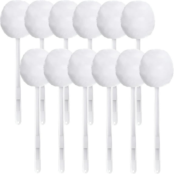 ACDANC 6 Pack Toilet Bowl Brush with Long Plastic Handle Disposable ...