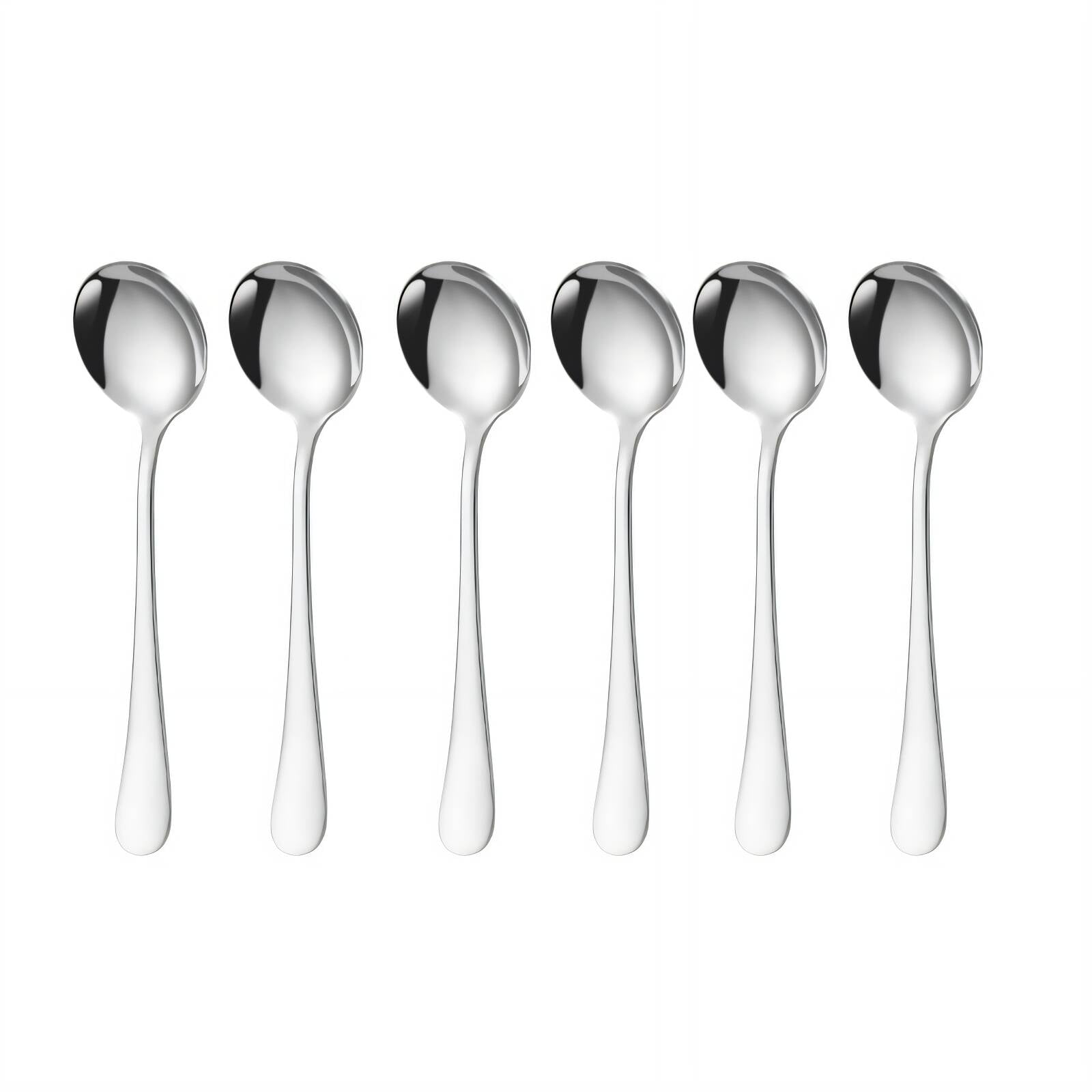 ACDANC 6 Pcs Spoons Sleek and Modern Design Soup Spoon No More Metallic ...