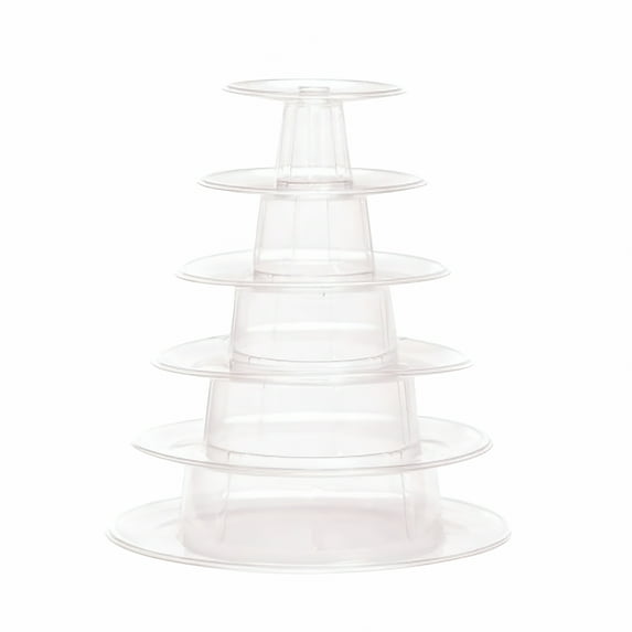 ACDANC 6 Tiers Round Macaron Tower,Stand Cake Round Tower Macaron ...