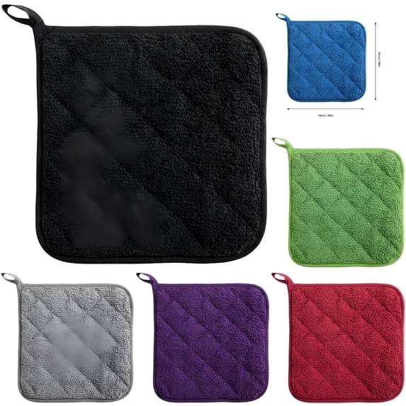 ACDANC 6PCS 7 X 7"es Pot Holders for Kitchen Heat Resistant Pot Holders ...