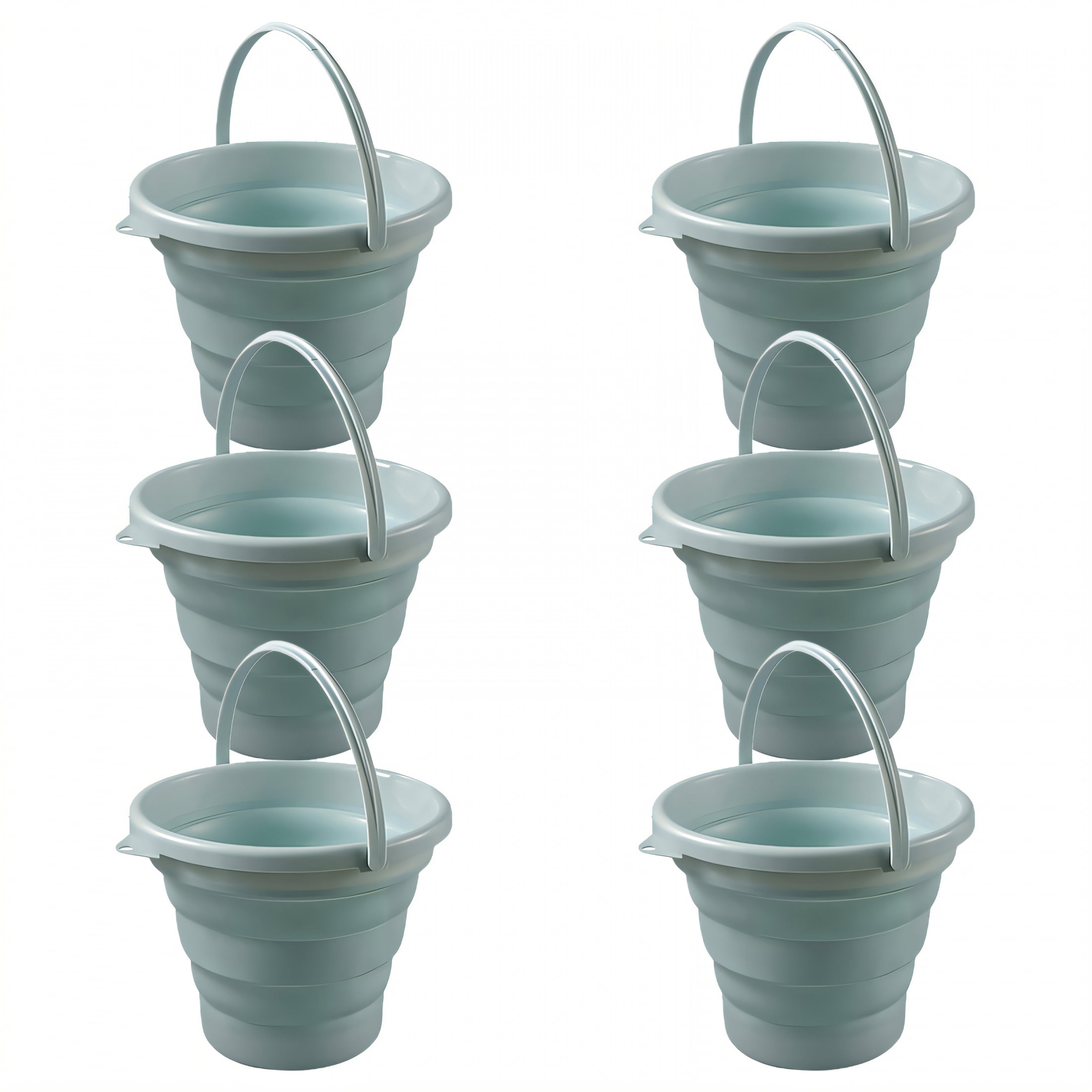 ACDANC 6Pcs Collapsible Bucket,Optimized Material Mop Bucket,Easy-To ...